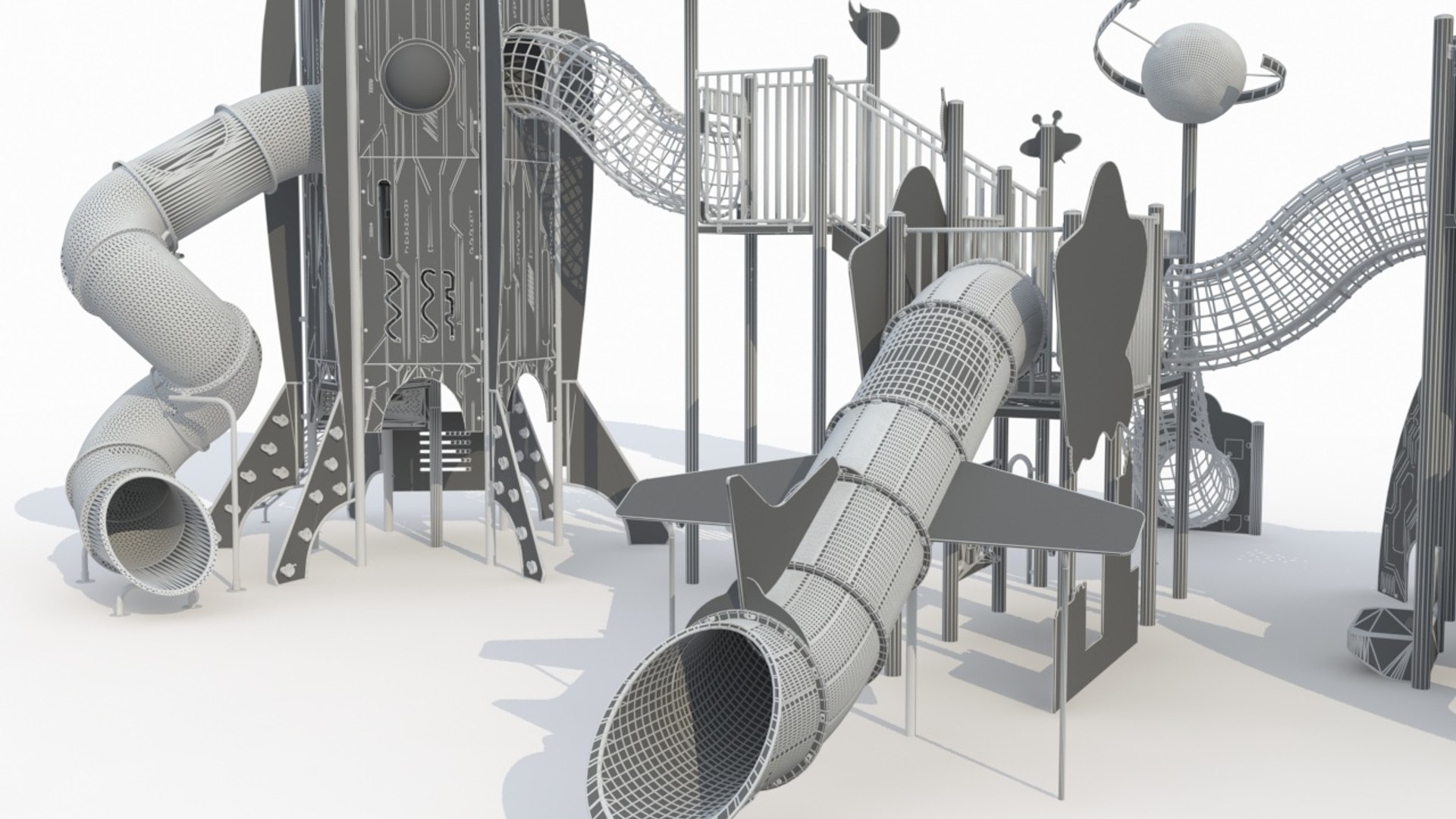 Space Amusement Park Model - TurboSquid 2366416