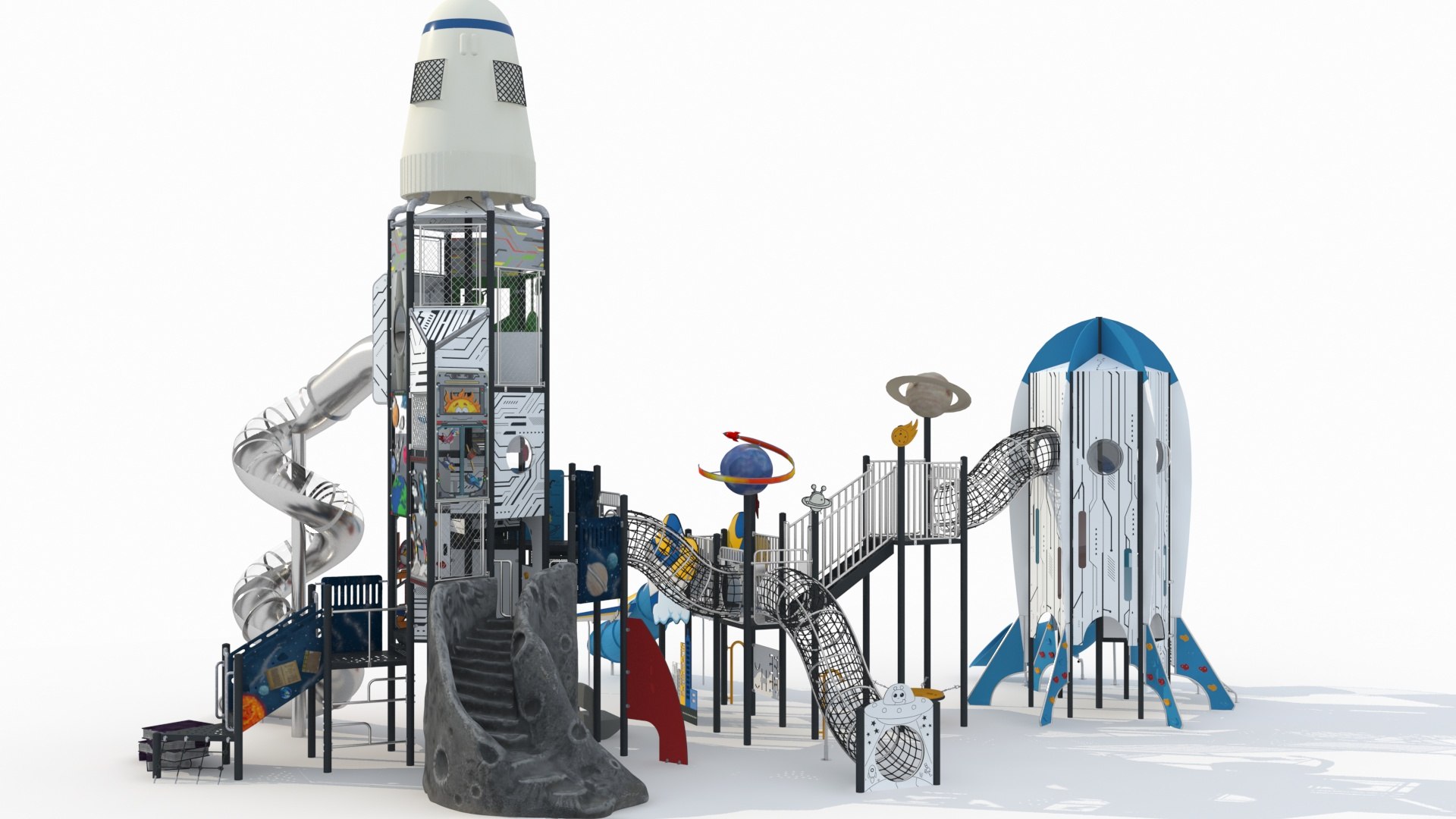 Space Amusement Park Model - TurboSquid 2366416