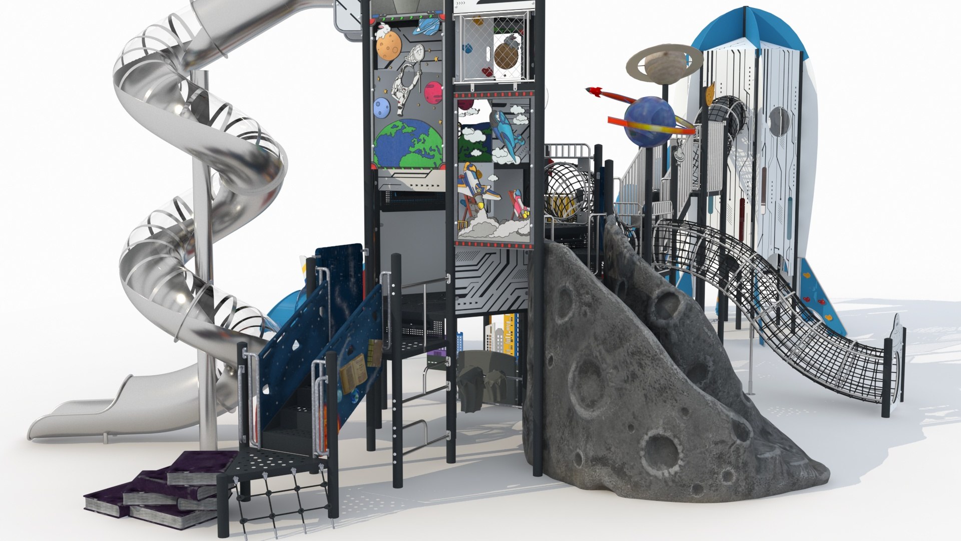 Space Amusement Park Model - TurboSquid 2366416