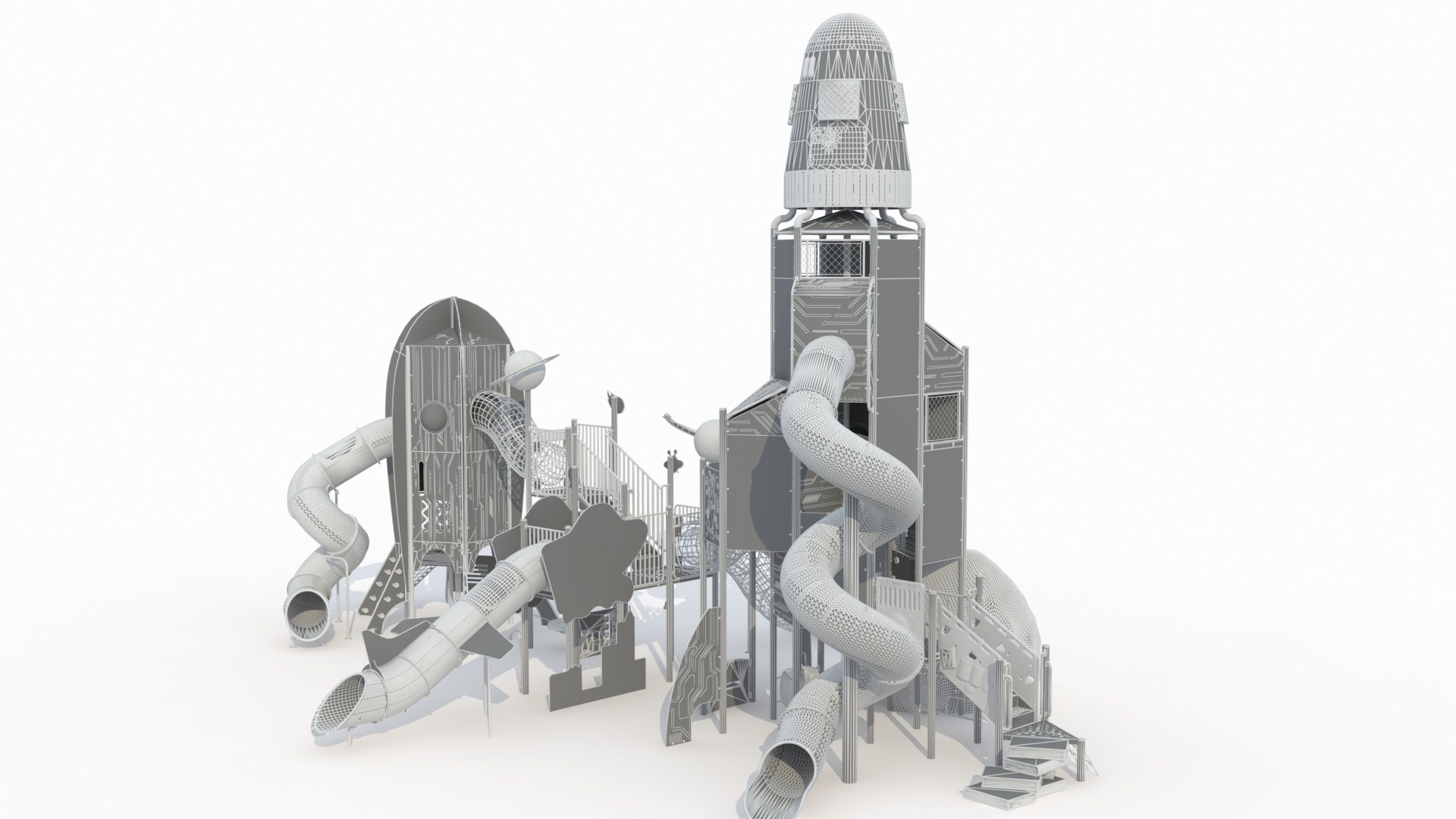 Space Amusement Park Model - TurboSquid 2366416