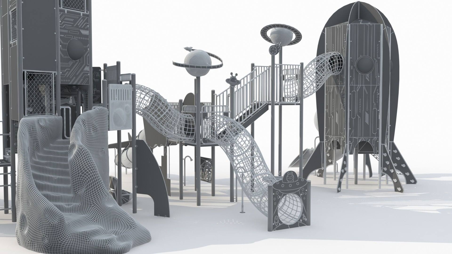 Space Amusement Park Model - TurboSquid 2366416