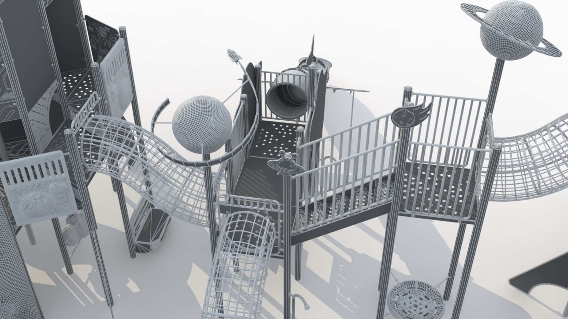 Space Amusement Park Model - TurboSquid 2366416