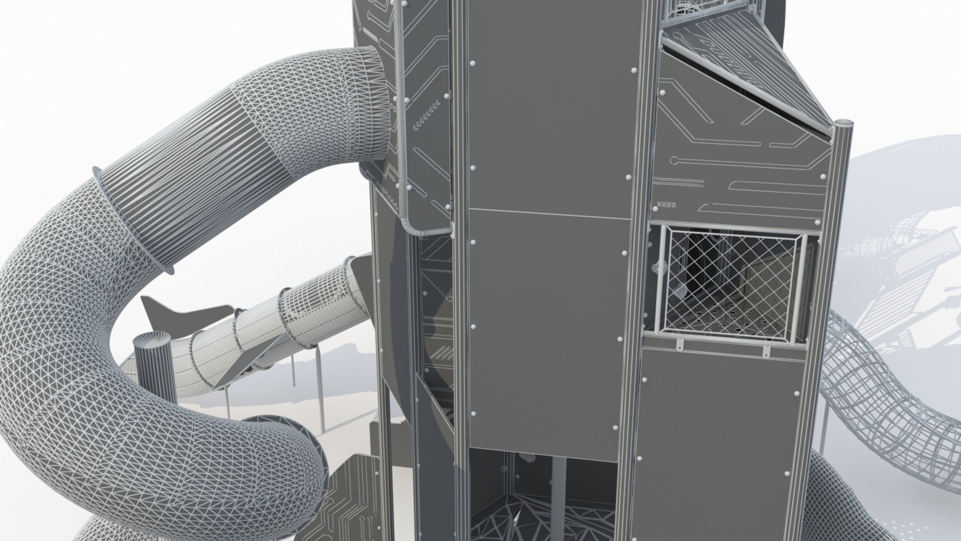 Space Amusement Park Model - TurboSquid 2366416