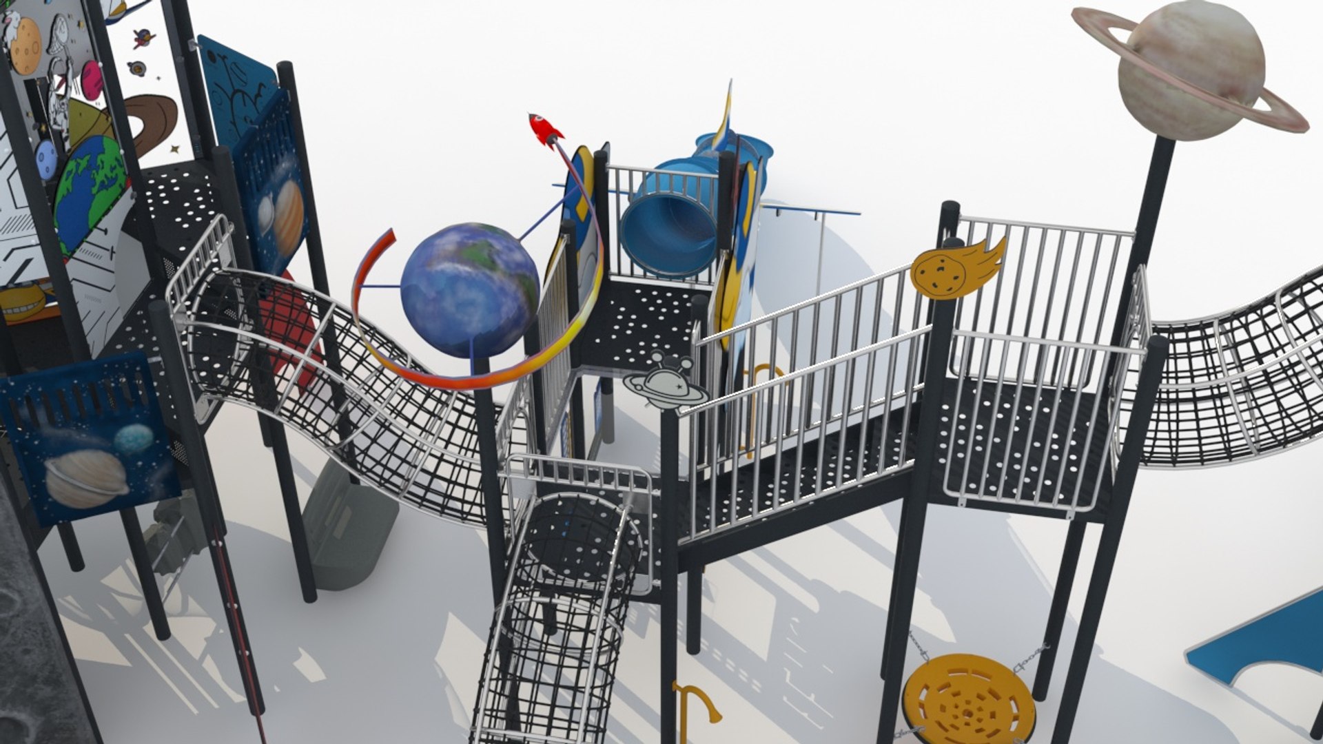Space Amusement Park Model - TurboSquid 2366416
