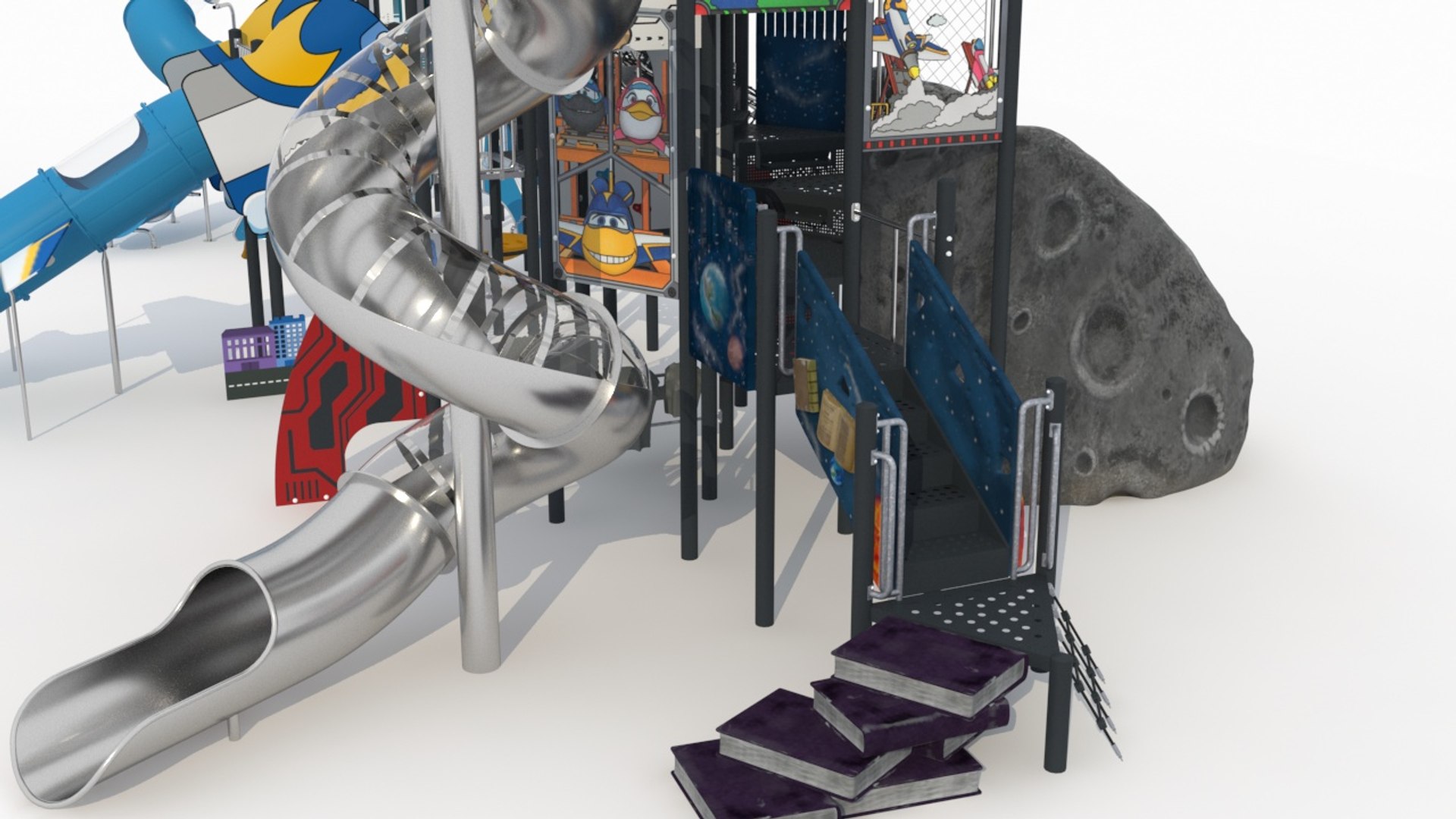 Space Amusement Park Model - TurboSquid 2366416