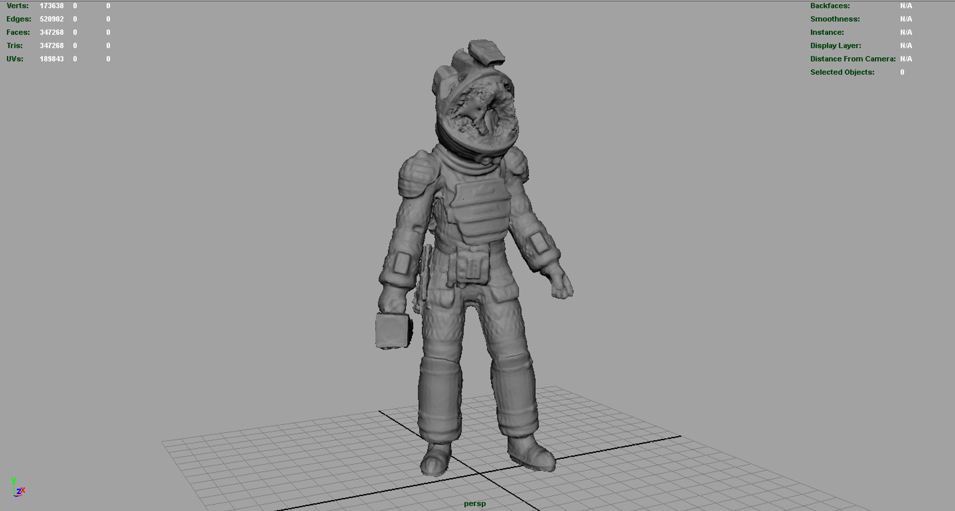 3d Spacesuit Kane Alien
