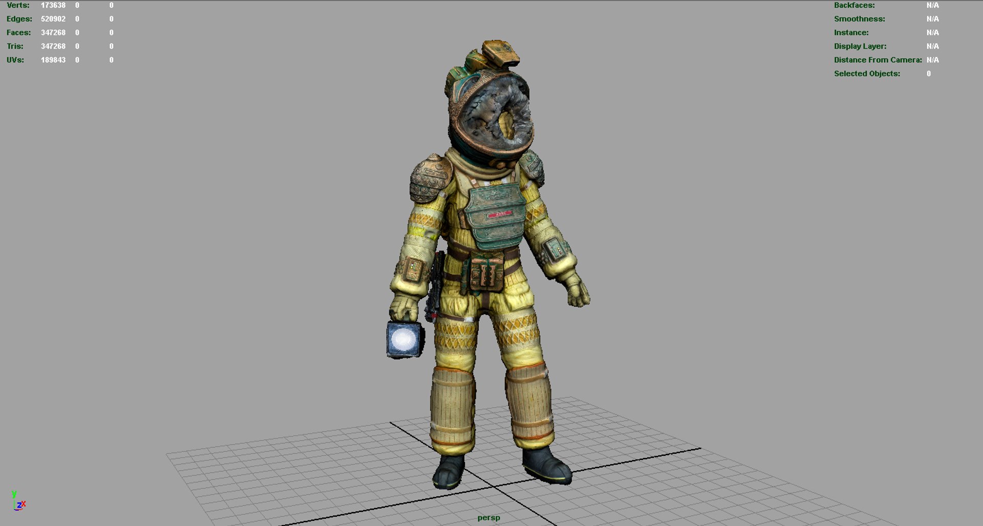 3d Spacesuit Kane Alien