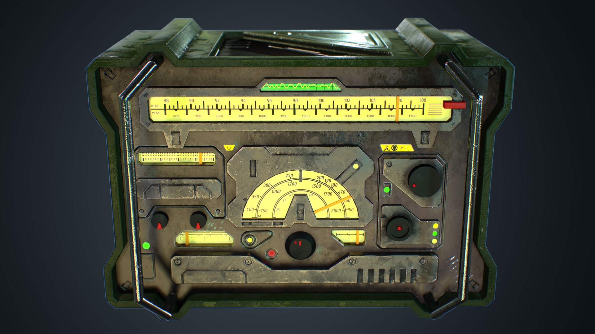 3D Model Radio Pbr Metal - TurboSquid 1355017