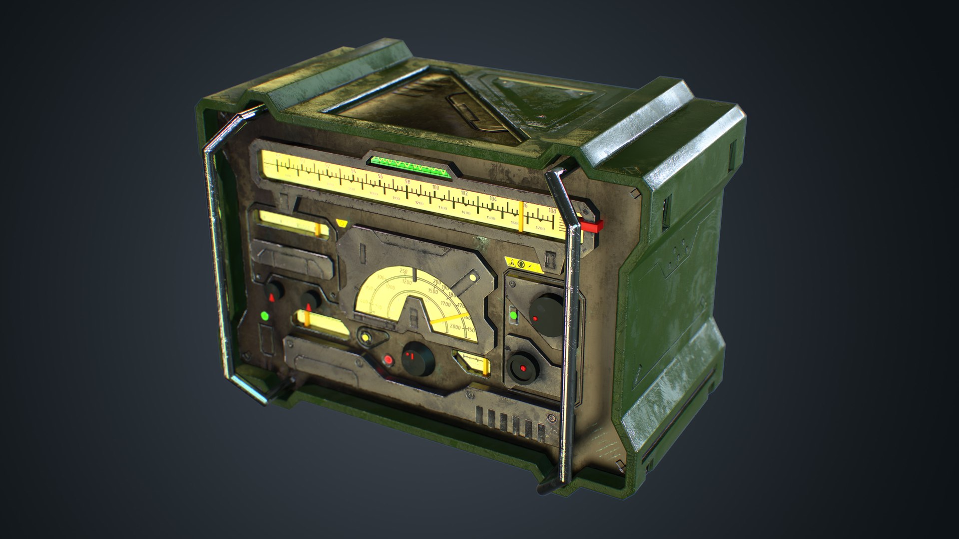 3D Model Radio Pbr Metal - TurboSquid 1355017