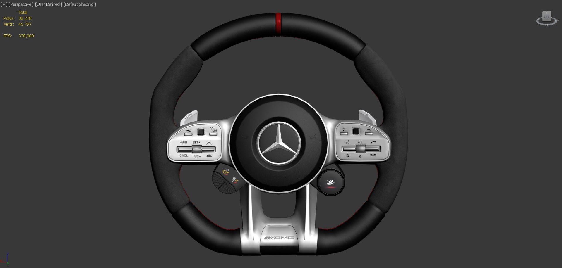 3D Model Amg Steering Wheel 2019 - TurboSquid 1474234