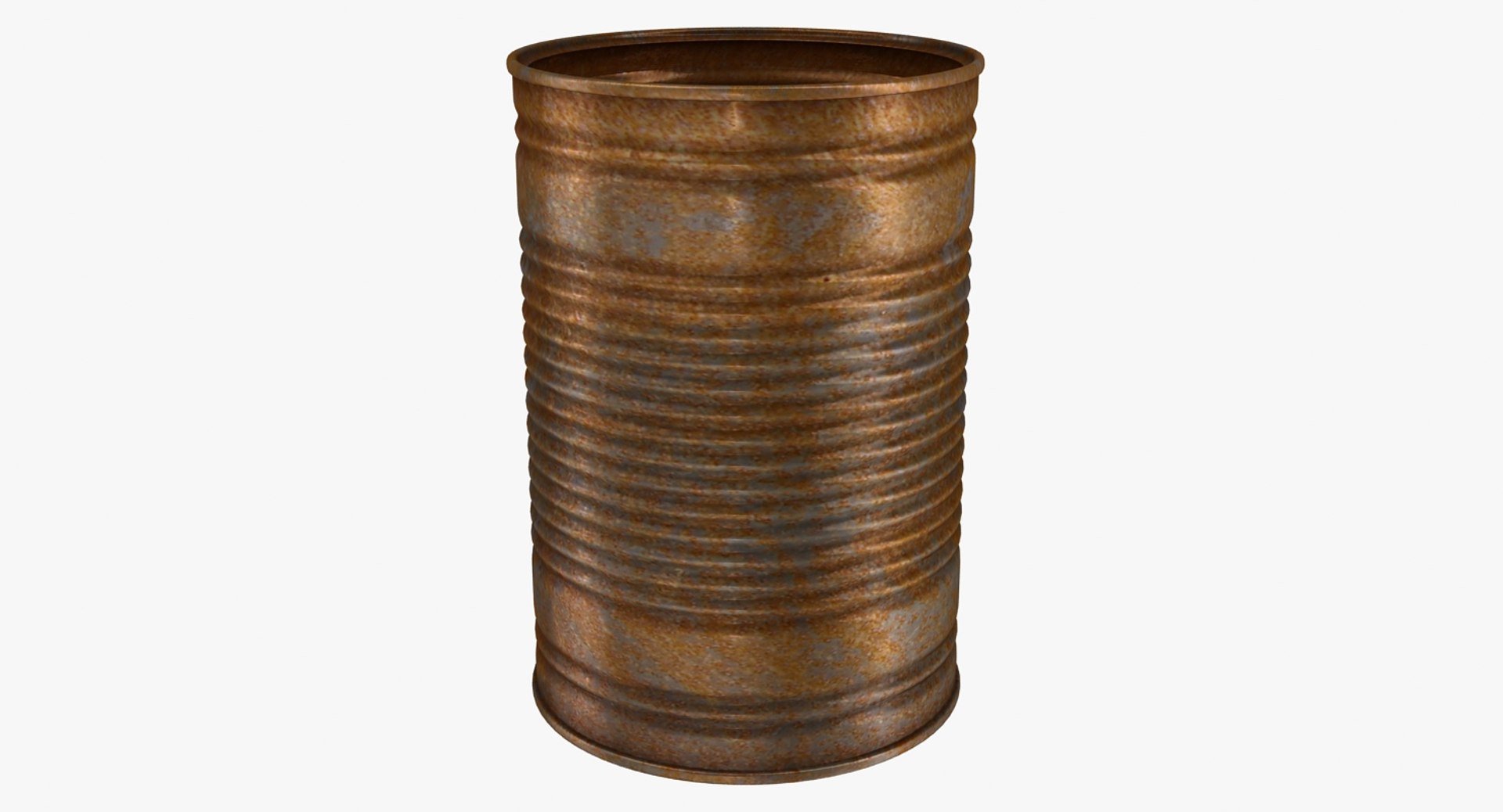 3D Realistic Rusty Tin Model - TurboSquid 1190660