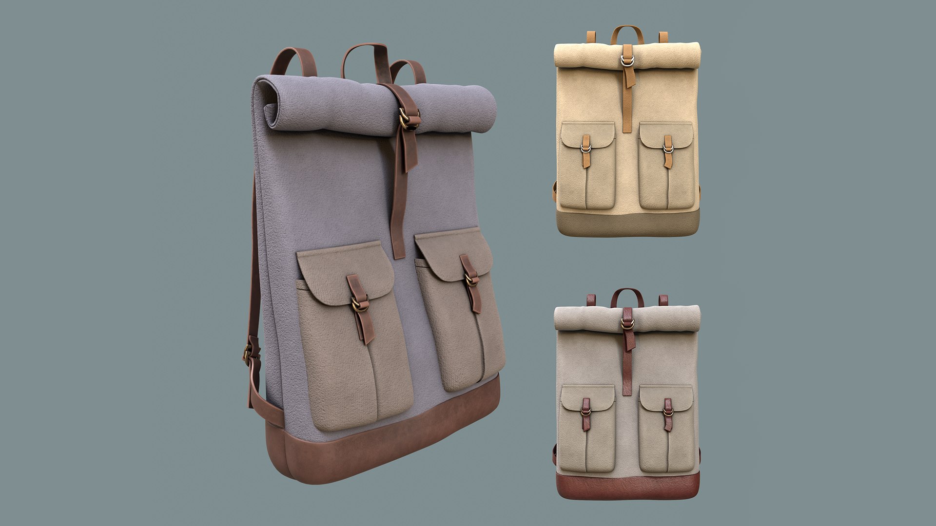 Realistic Traveler Backpack 3D - TurboSquid 2245717