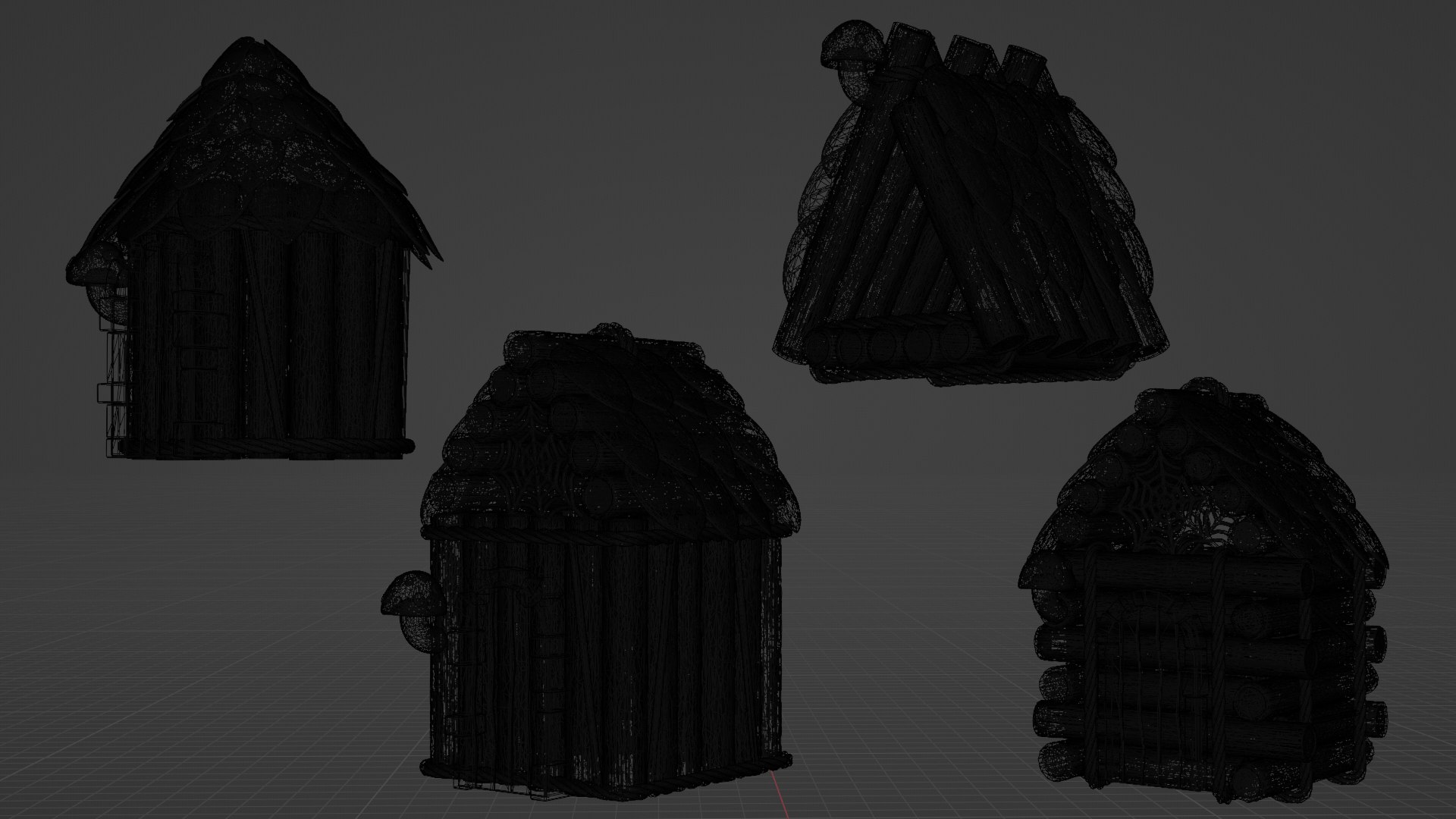 4 Houses Pack 3D Model - TurboSquid 1971525