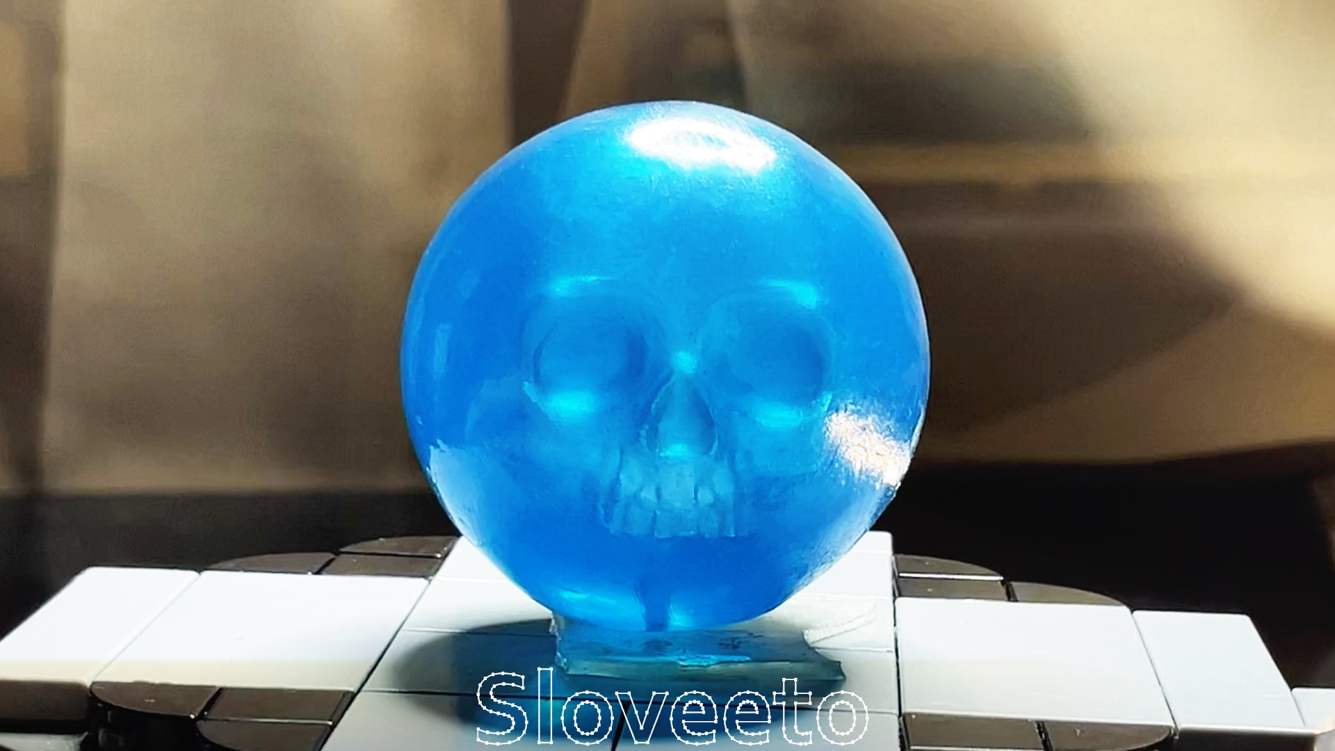 Transparent Skull Ball With Intricate Detailing Perfect For SLA 3D ...