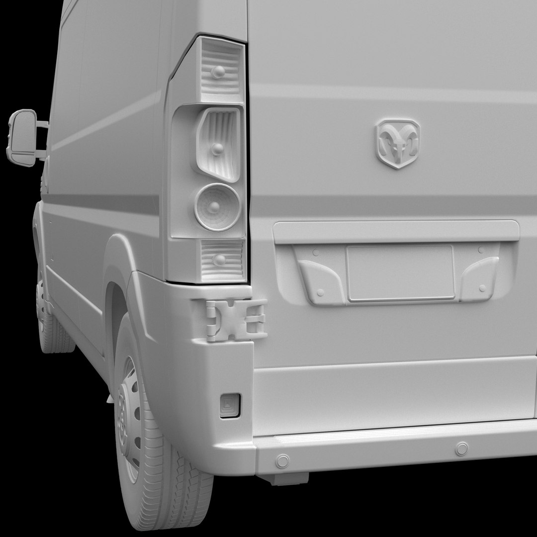 RAM PROMASTER 2500 Cargo Van 159 High Roof 3D Model - TurboSquid 1804095