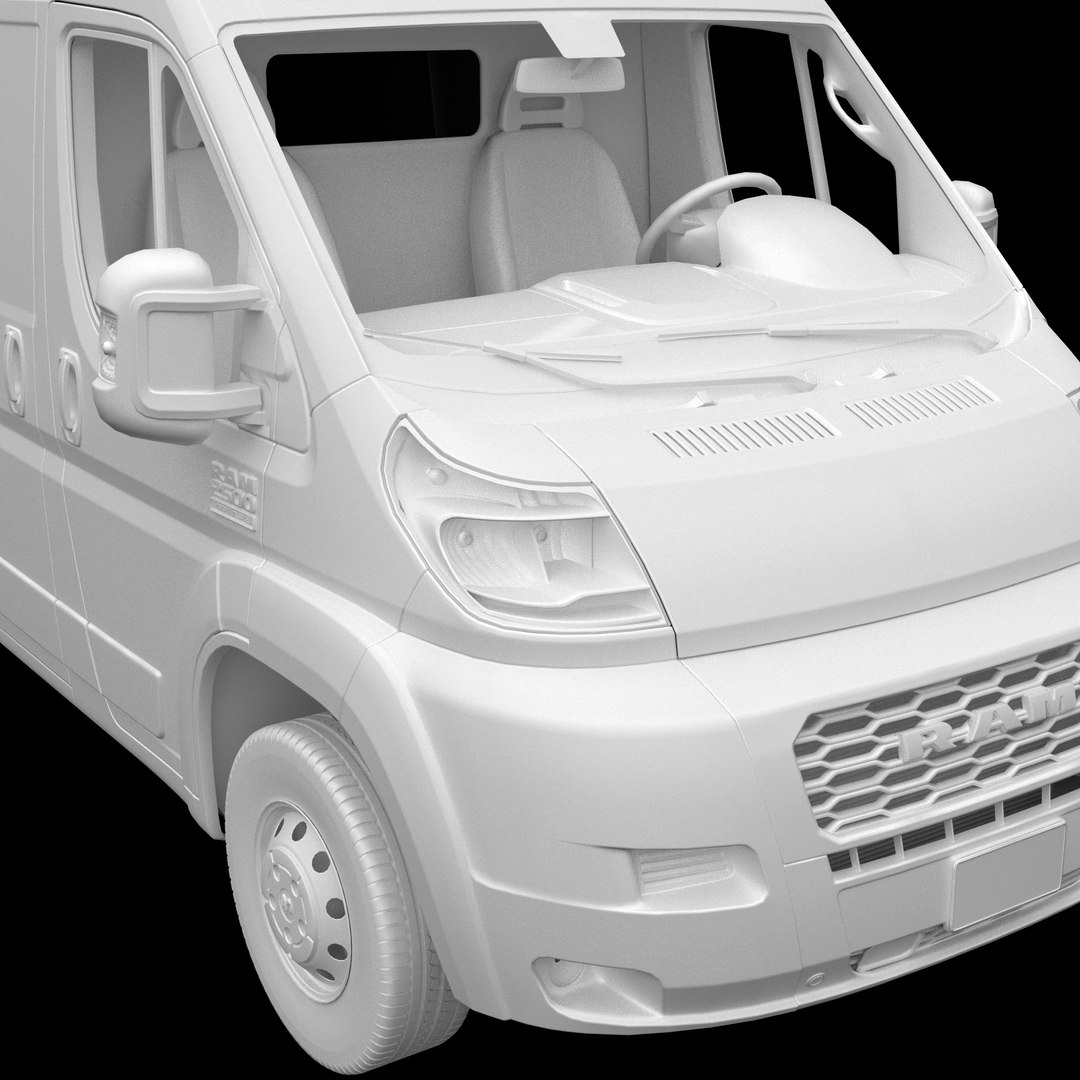 RAM PROMASTER 2500 Cargo Van 159 High Roof 3D Model - TurboSquid 1804095