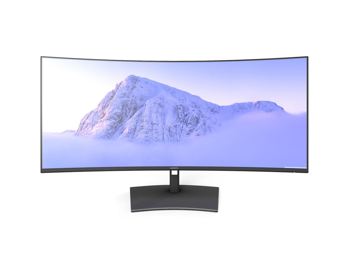 3D 2022 DELL U4021QW Curved Monitor Game Asset Low-poly 3D Model ...