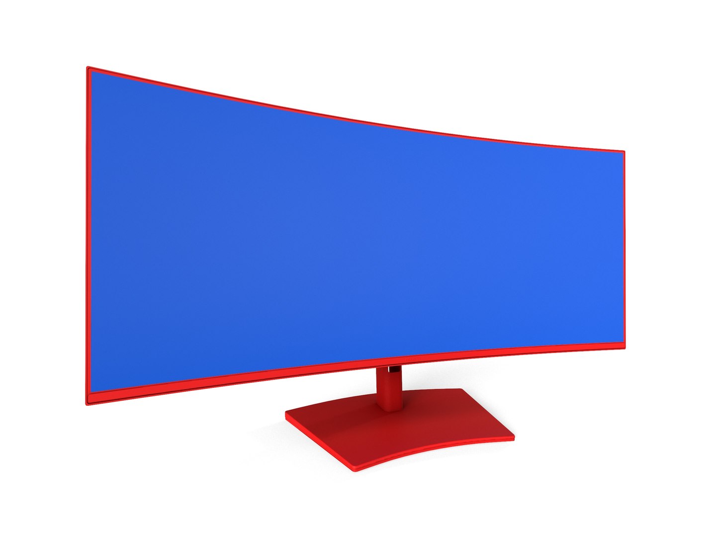 3D 2022 DELL U4021QW Curved Monitor Game Asset Low-poly 3D Model ...