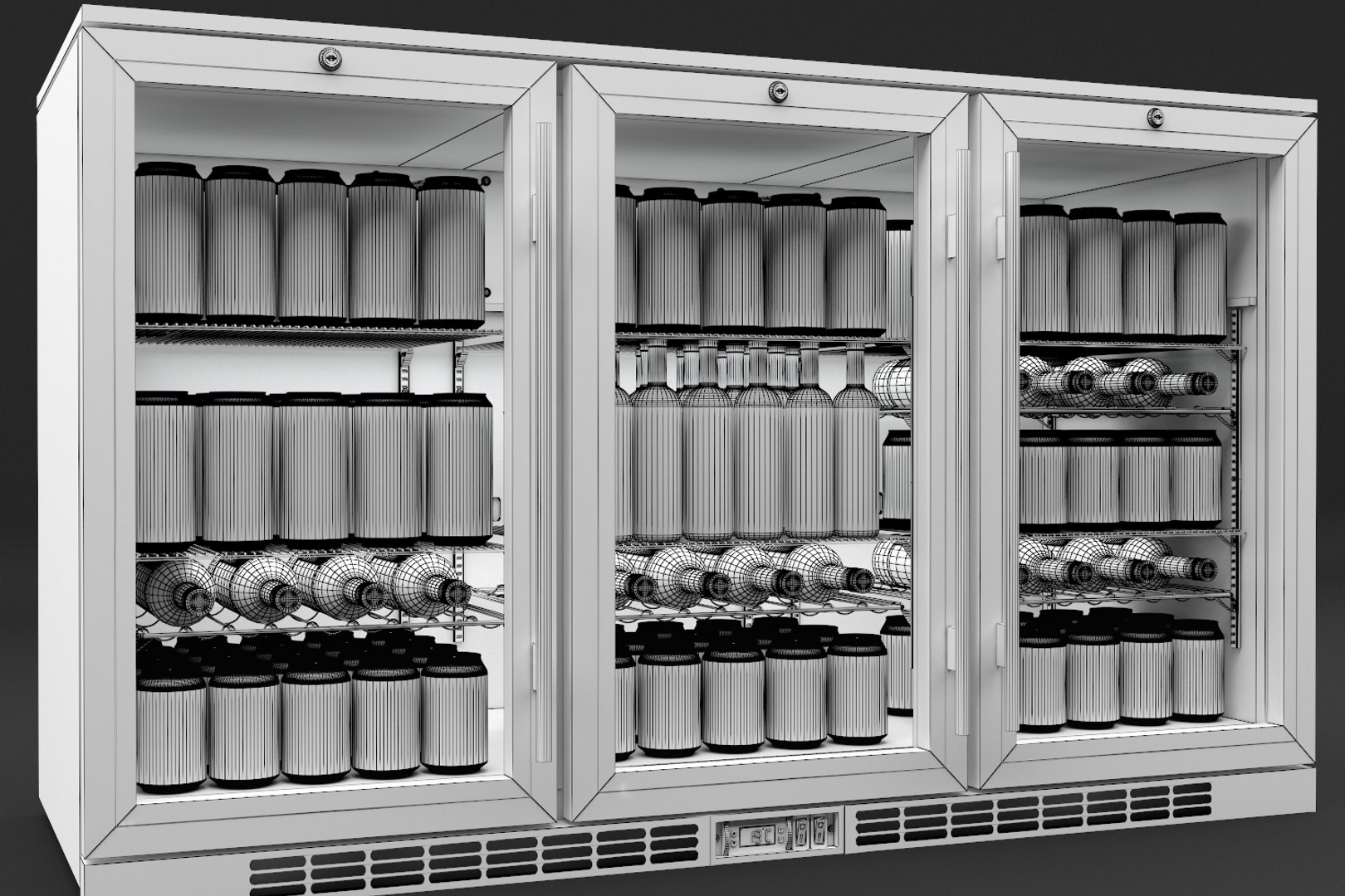 3D Bench Rhino 3 Doors - TurboSquid 1378264