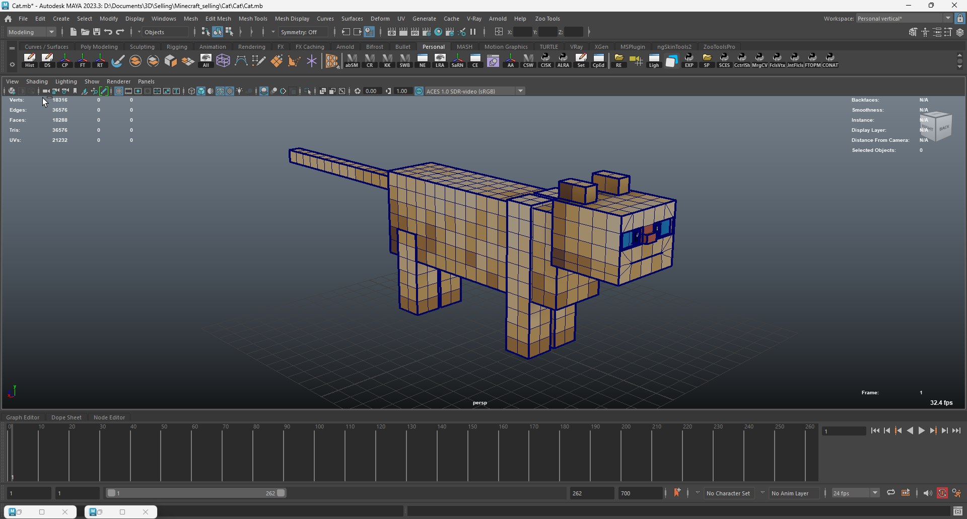 Minecraft Cat 3D Model - TurboSquid 2476572