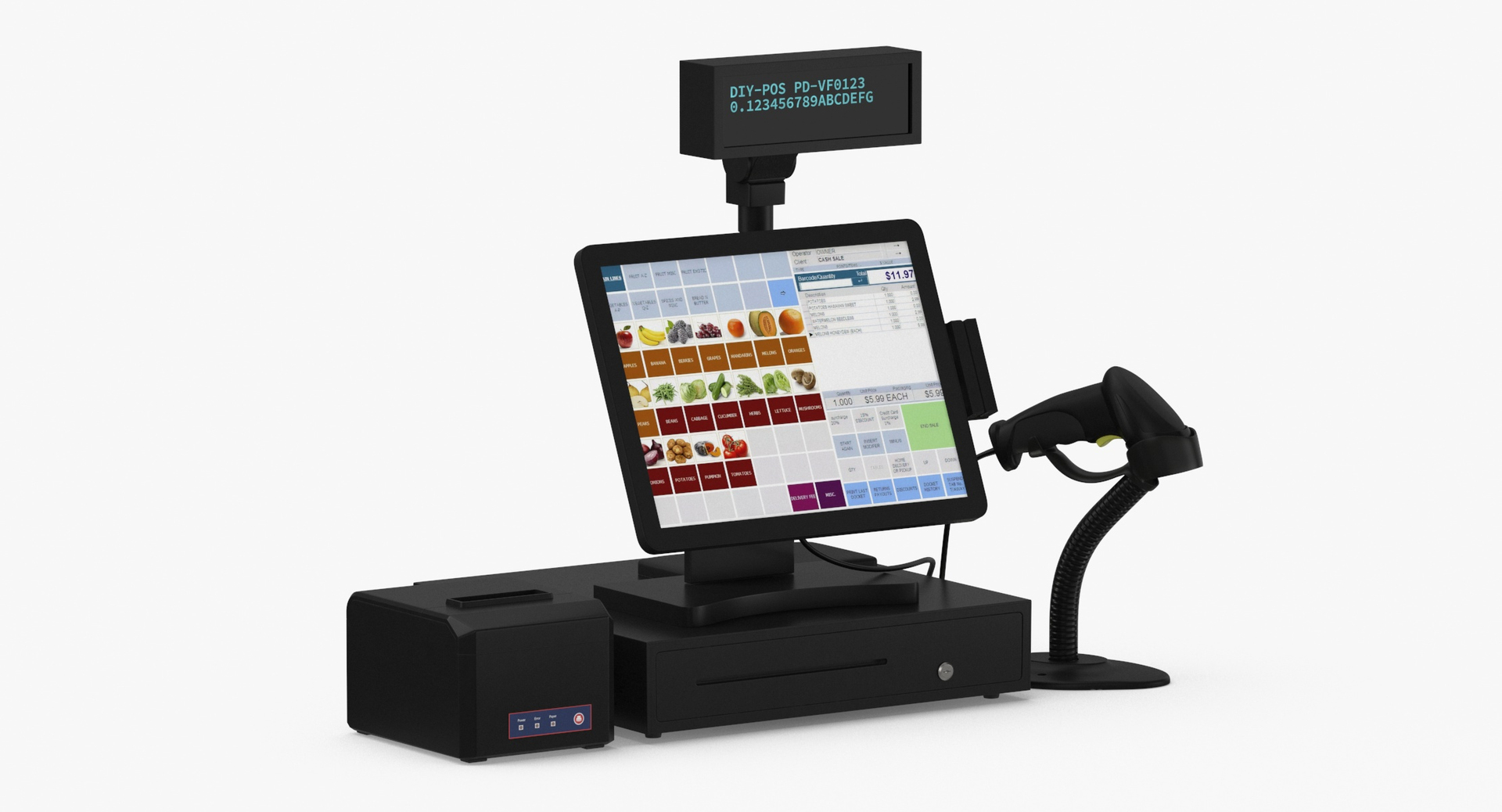 3D Point Of Sale System Model - TurboSquid 2136151