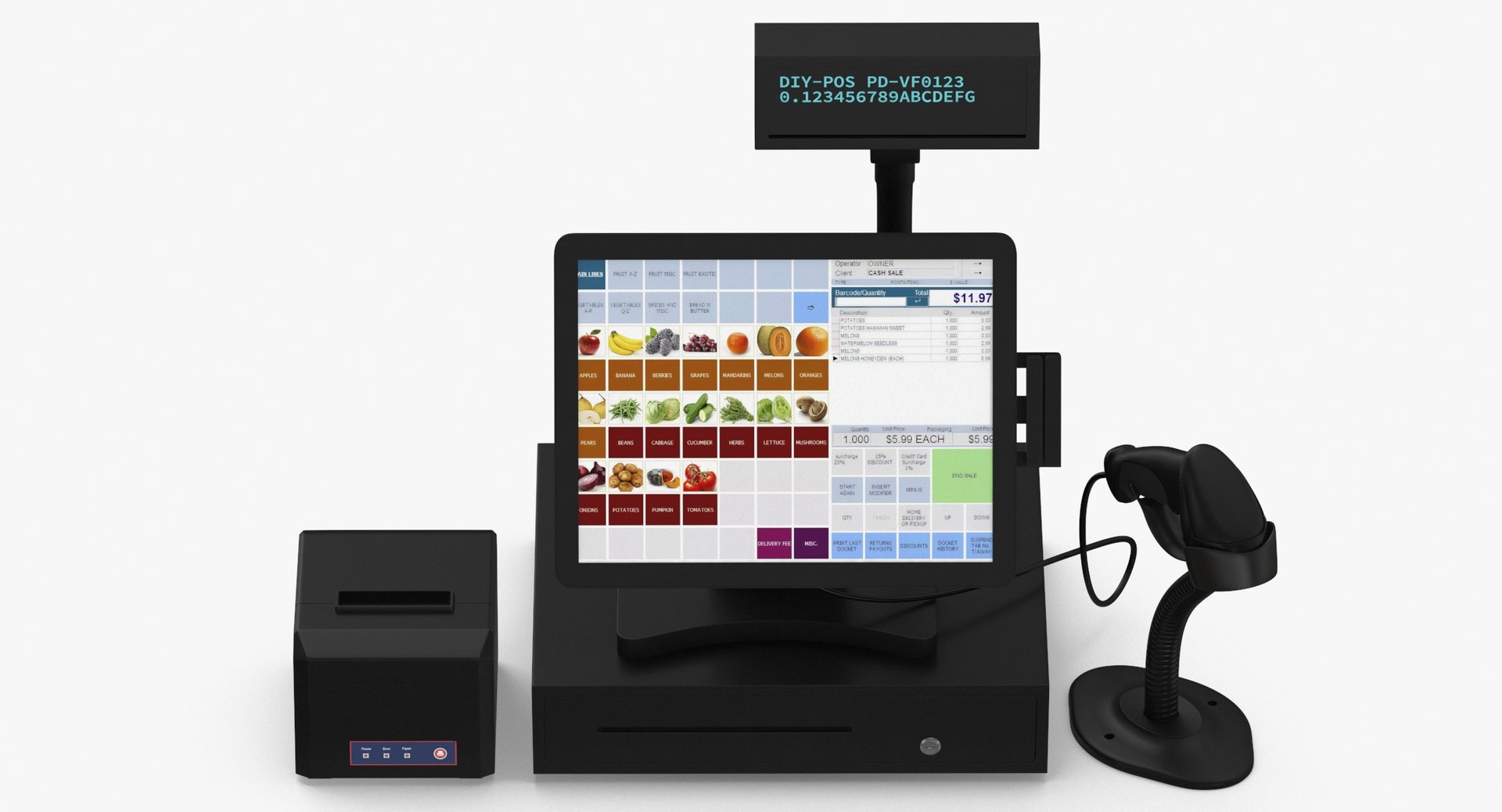 3D Point Of Sale System Model - TurboSquid 2136151