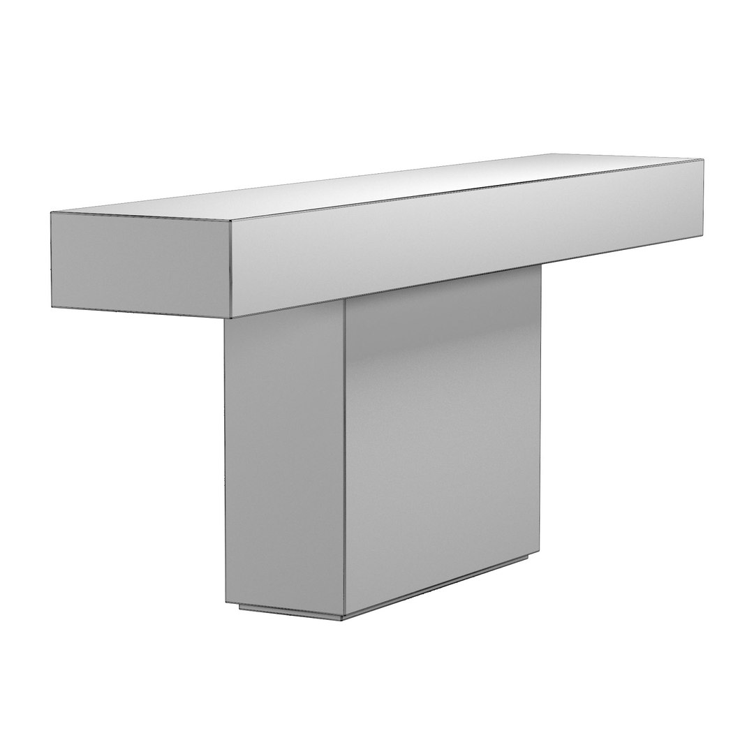 3D ITALIAN TRAVERTINE PLINTH CONSOLE TABLE - TurboSquid 1951240