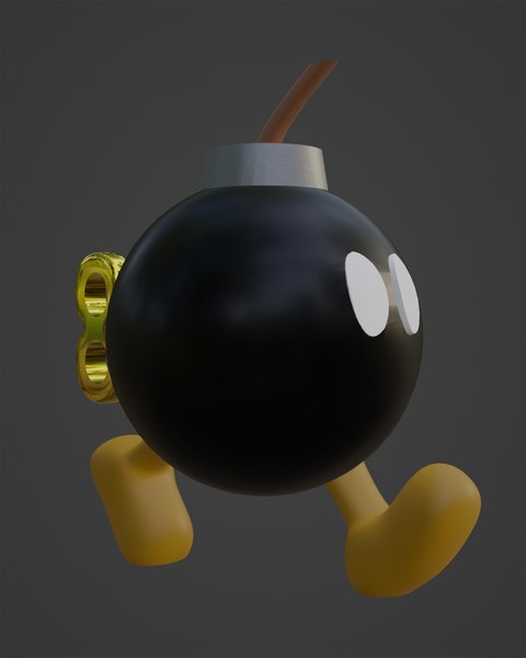 modelo 3d STL BOMBA OMB - SUPER MARIO BROS - TurboSquid 2221195