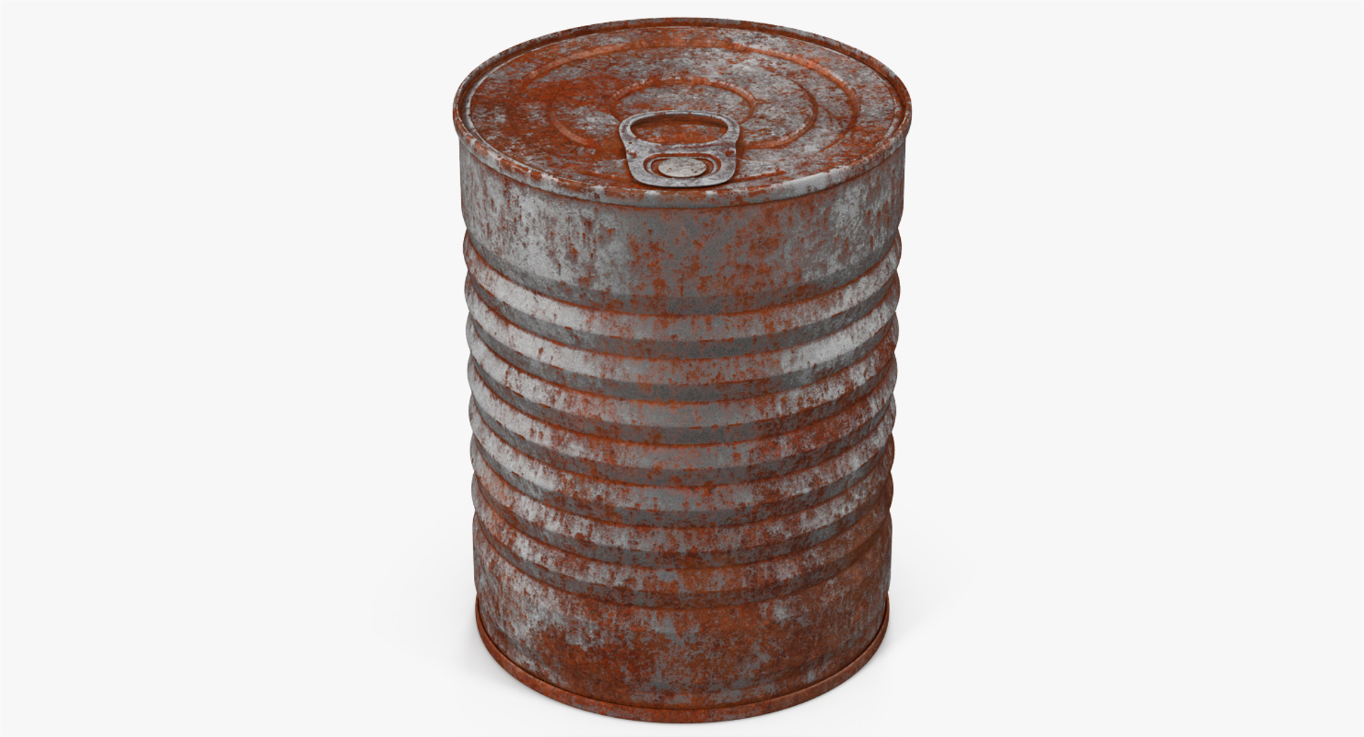 3d Model Tin Rusty 1