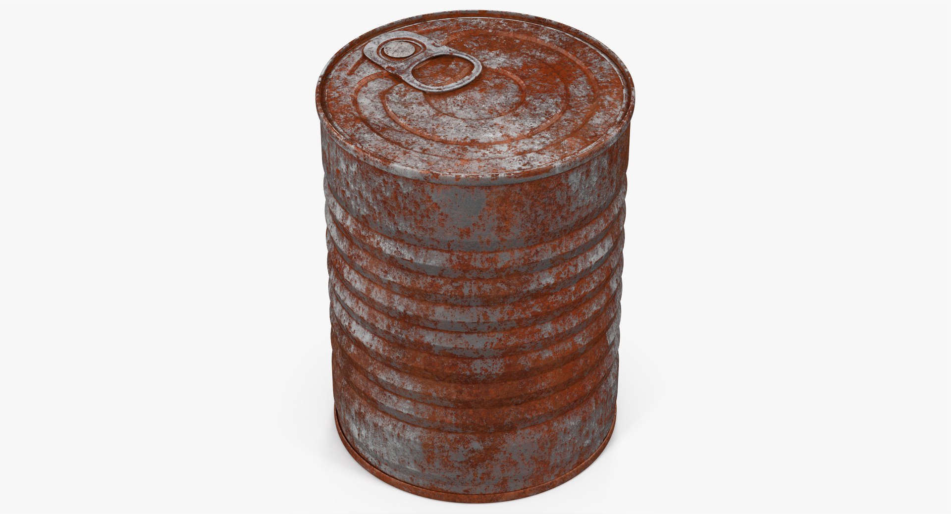 3d Model Tin Rusty 1