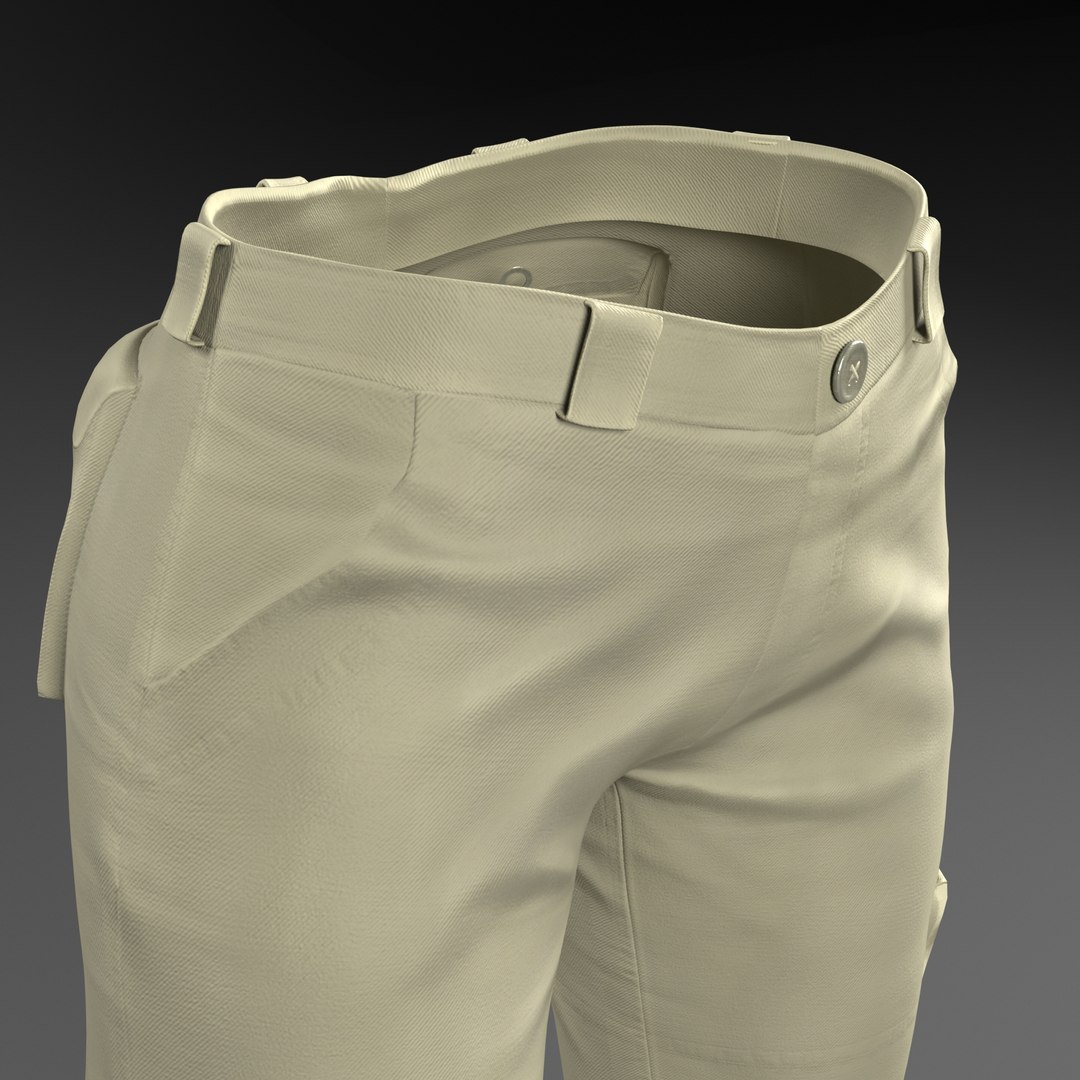 3D female s pants pbr model - TurboSquid 1452302