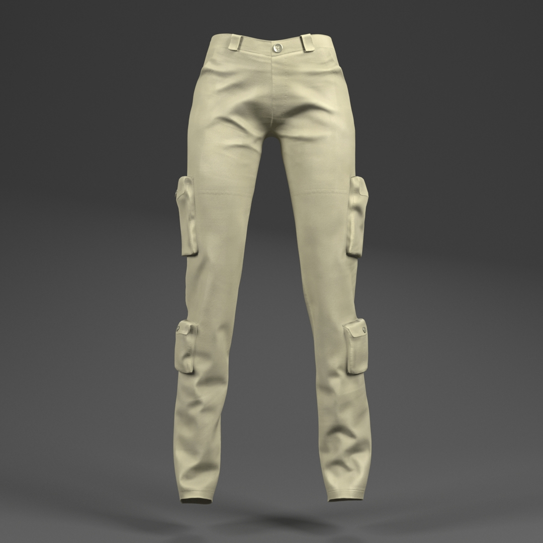 3D female s pants pbr model - TurboSquid 1452302