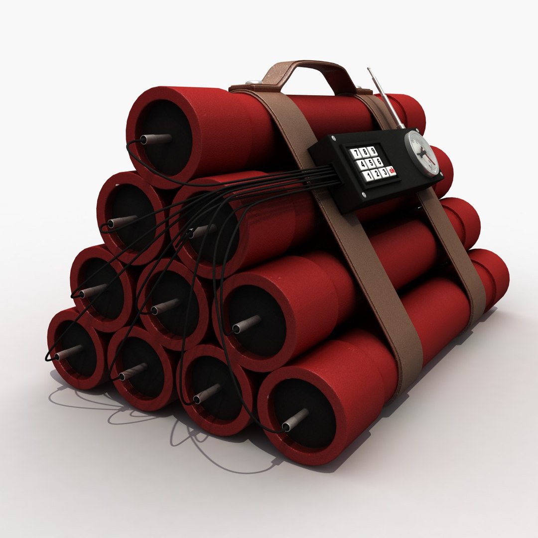 3d dynamite tnt model