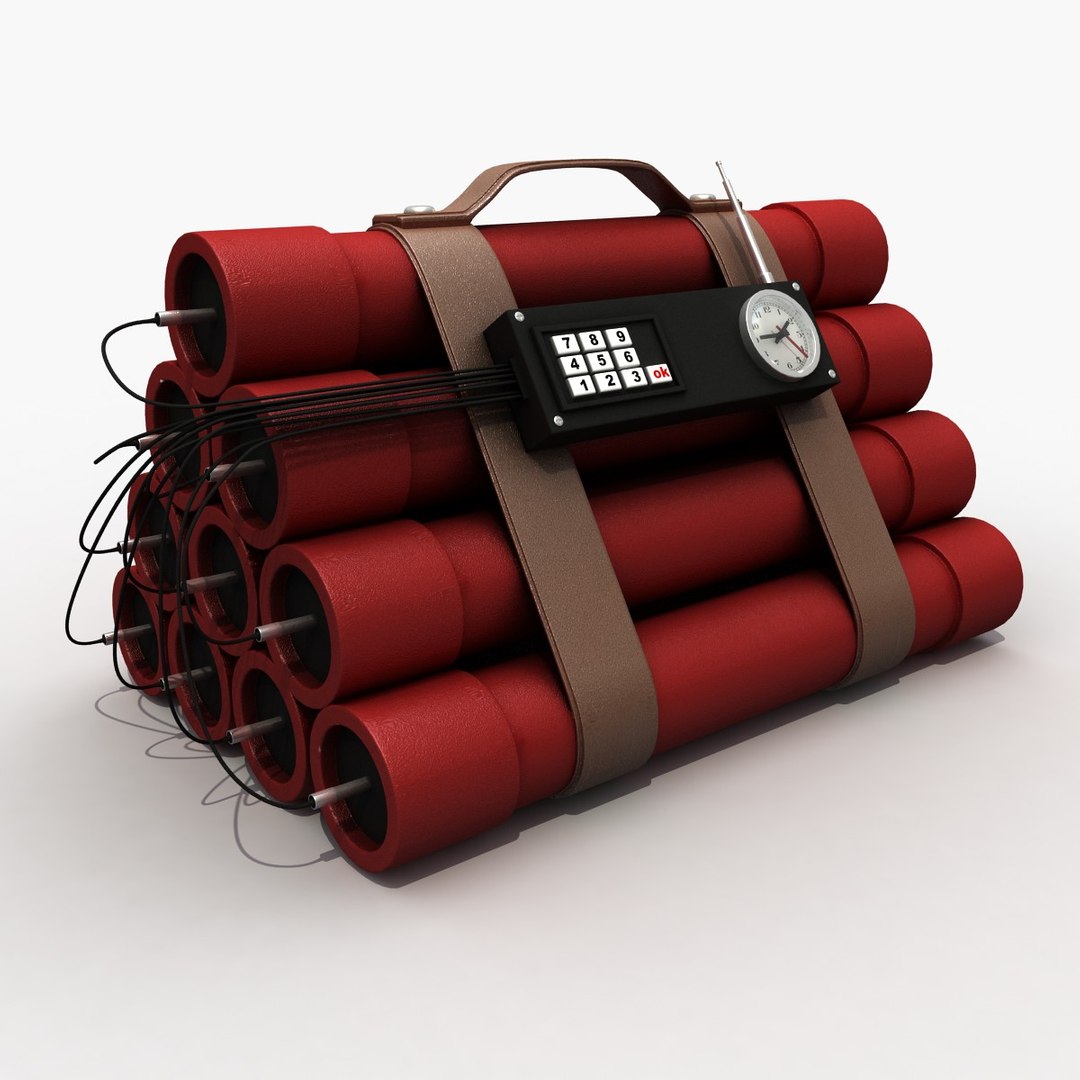 3d dynamite tnt model