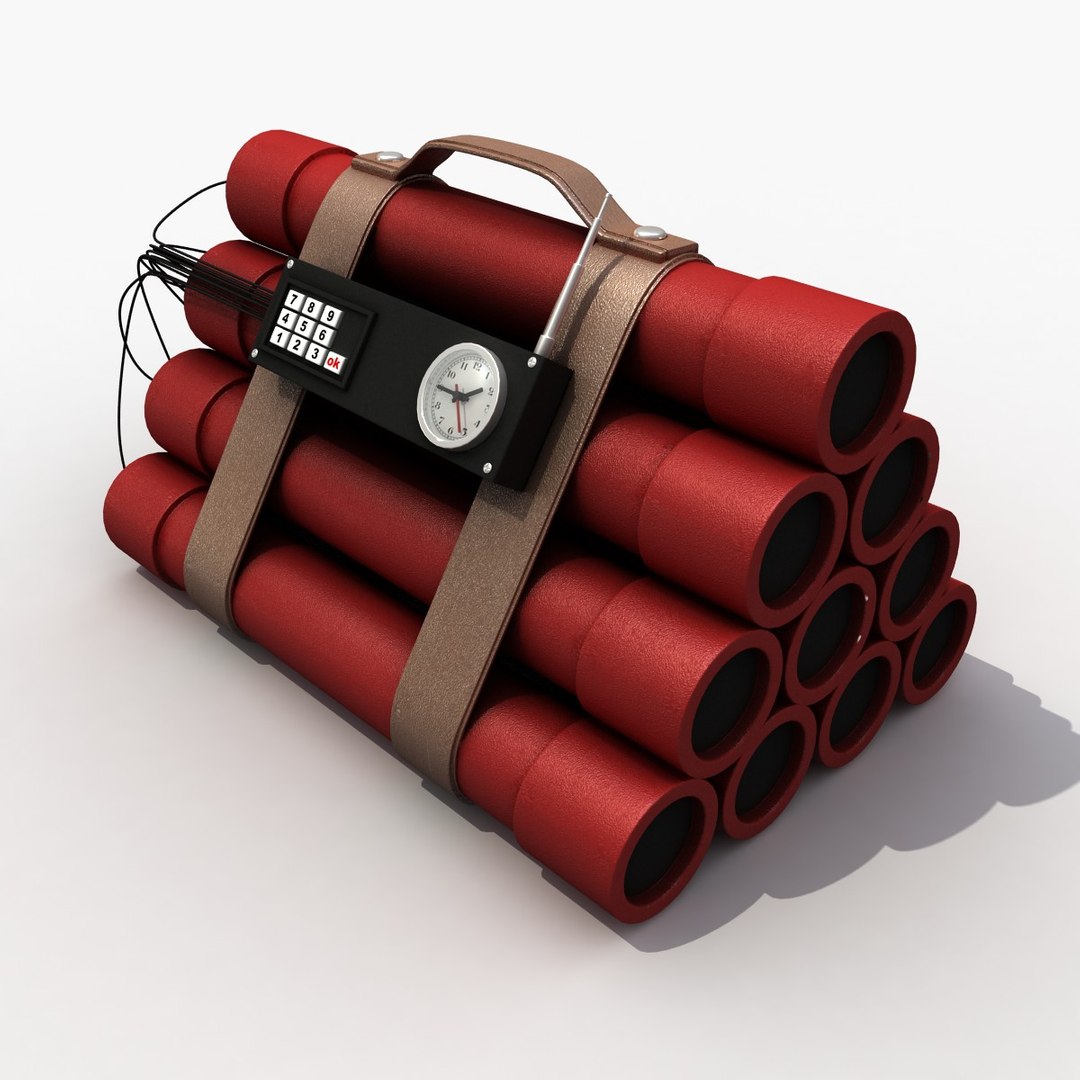 3d dynamite tnt model