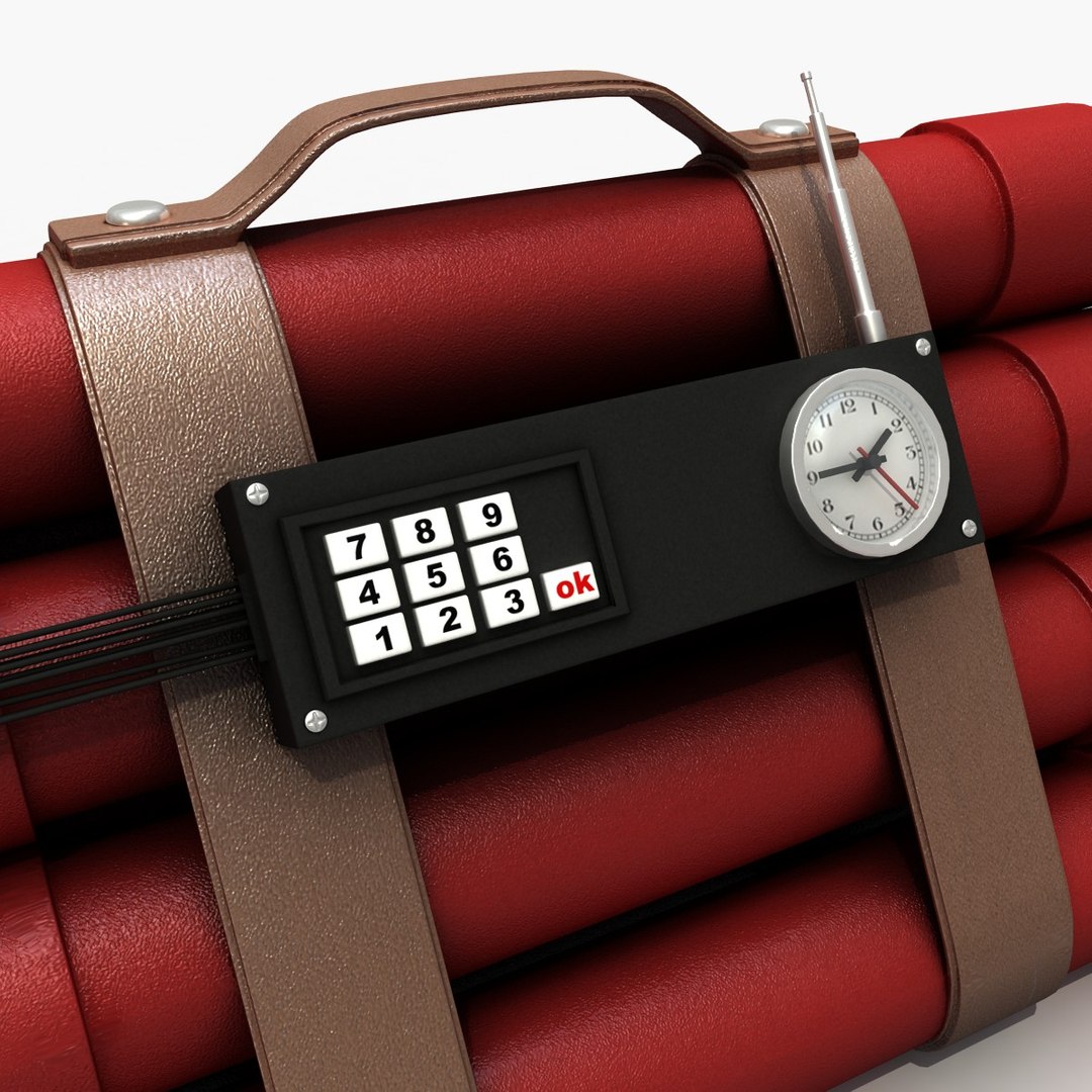 3d dynamite tnt model