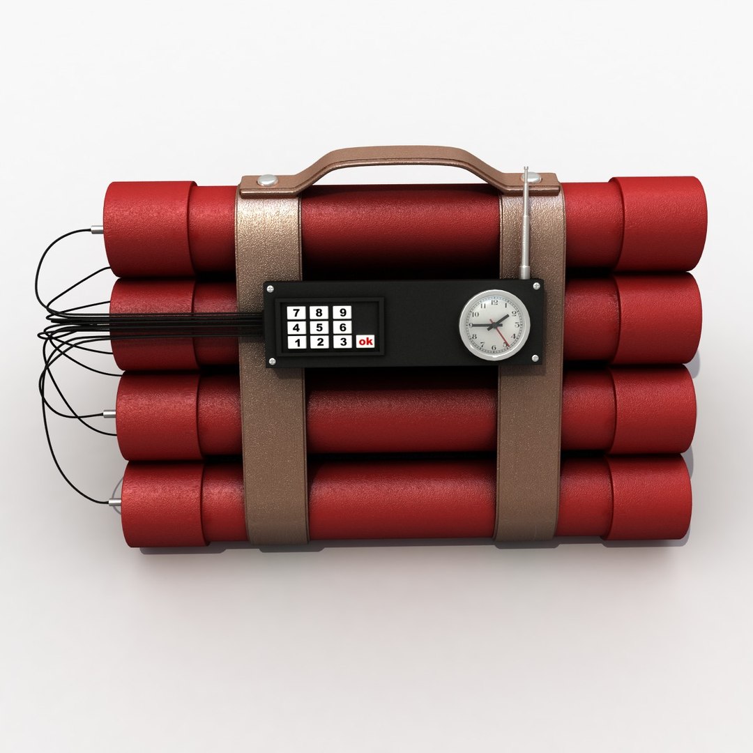 3d dynamite tnt model