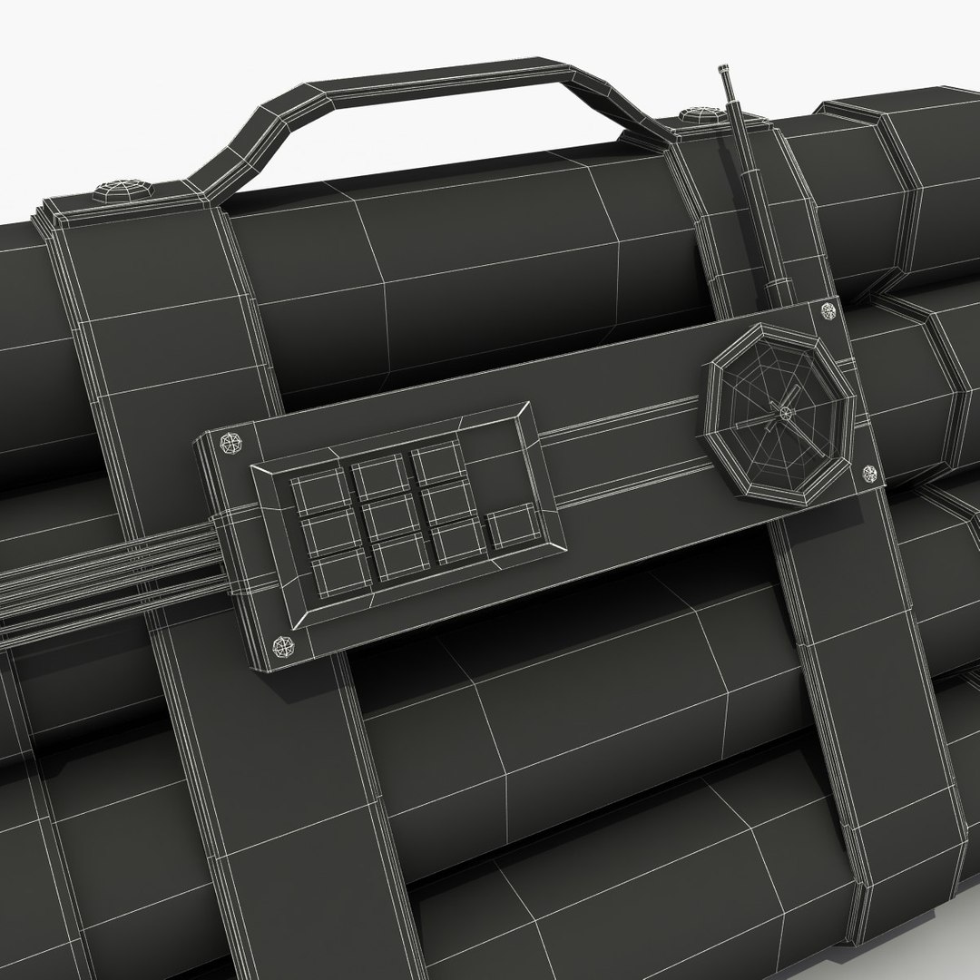 3d dynamite tnt model