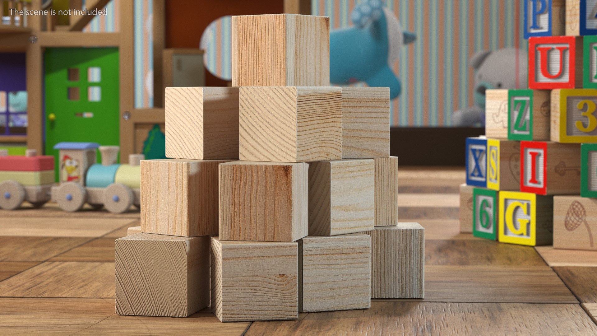 3D Baby Wooden Blocks - TurboSquid 1958466