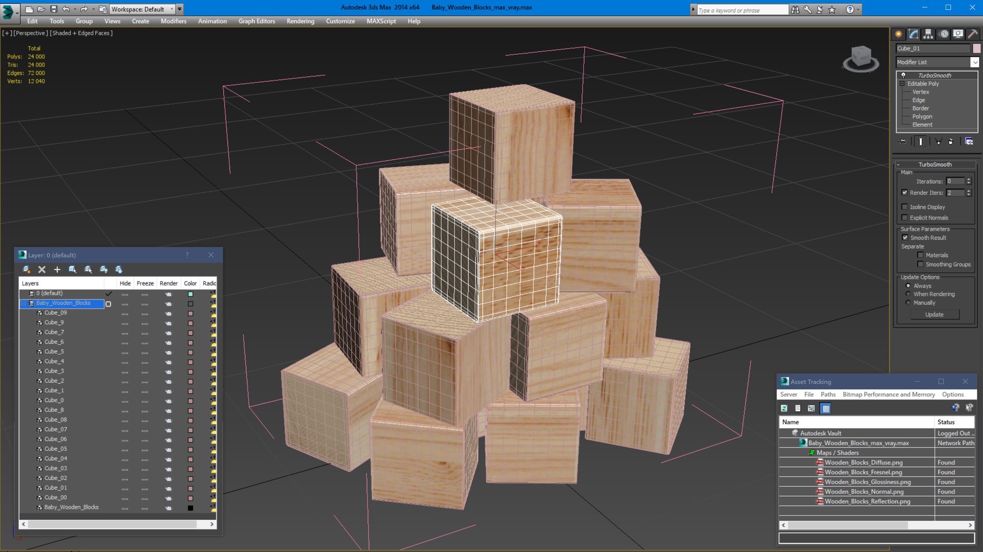 3D Baby Wooden Blocks - TurboSquid 1958466