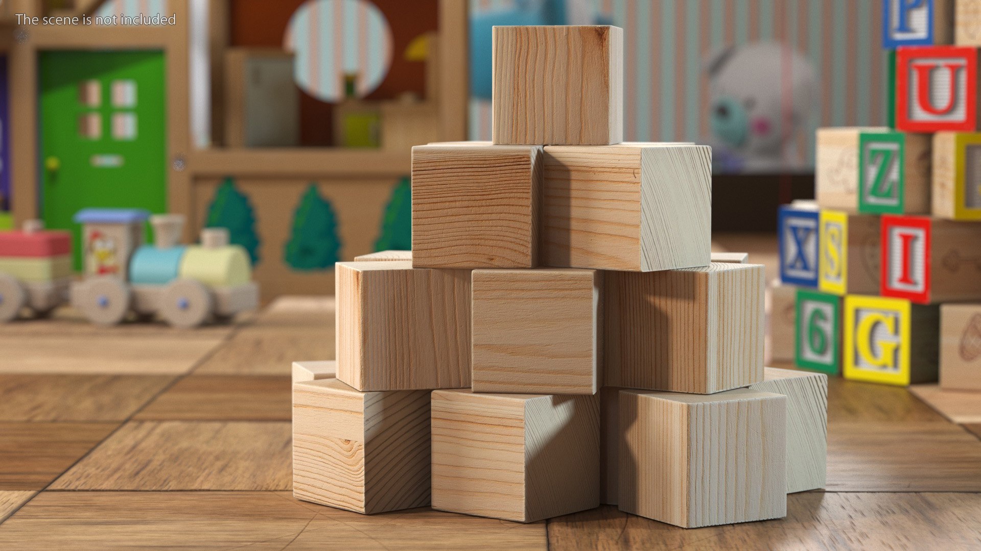 3D Baby Wooden Blocks - TurboSquid 1958466