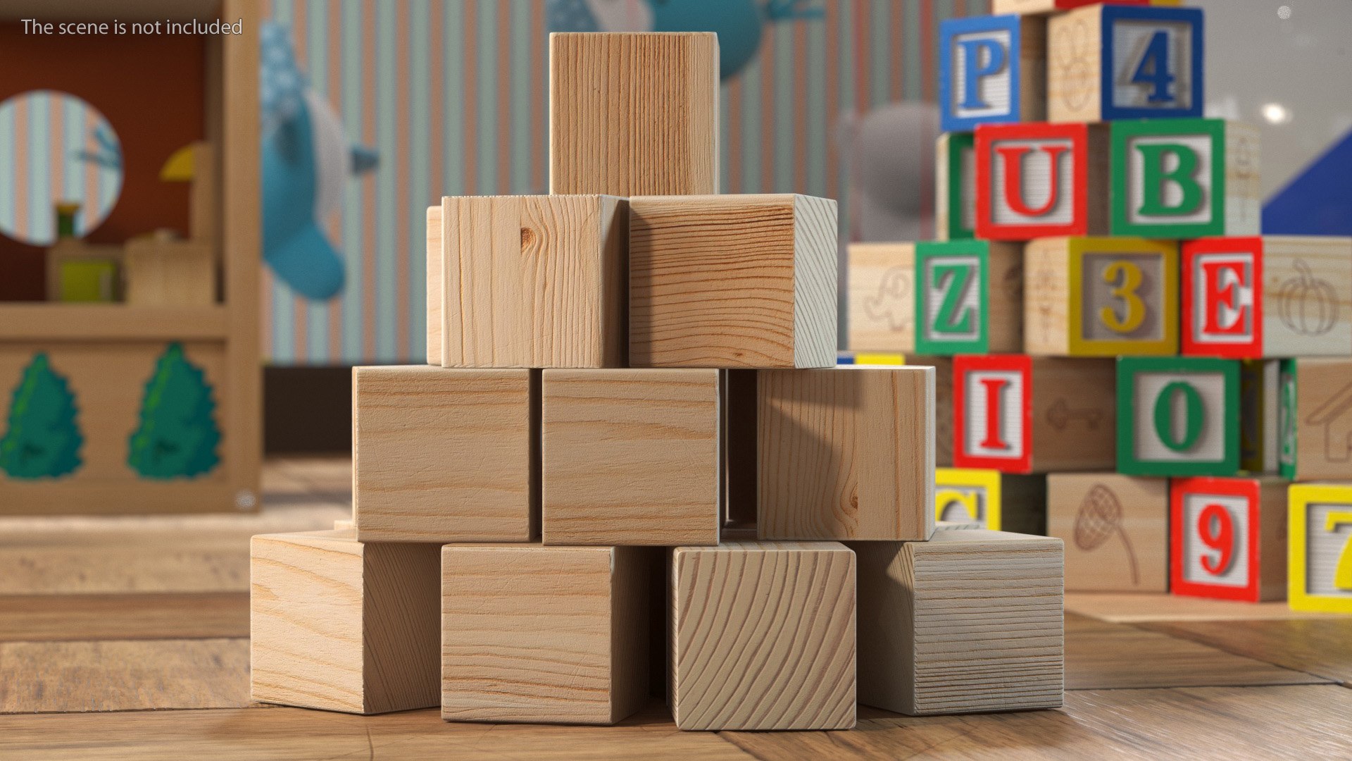 3D Baby Wooden Blocks - TurboSquid 1958466