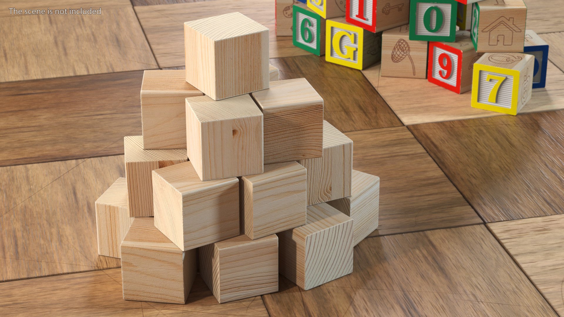3D Baby Wooden Blocks - TurboSquid 1958466