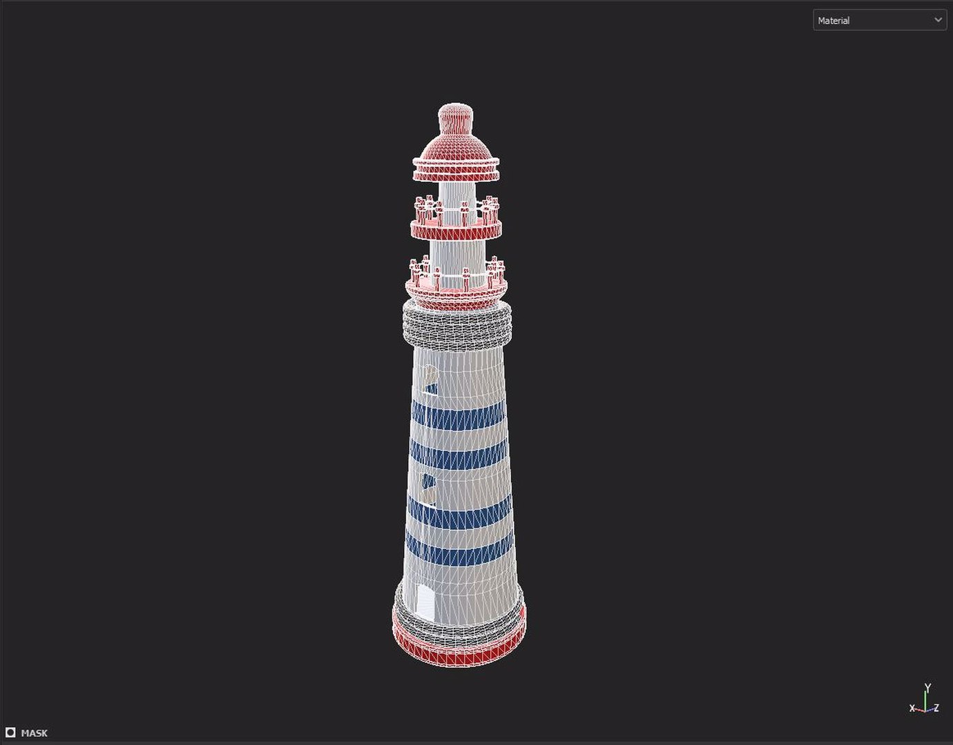 3D Model Toy Lighthouse - TurboSquid 2036442