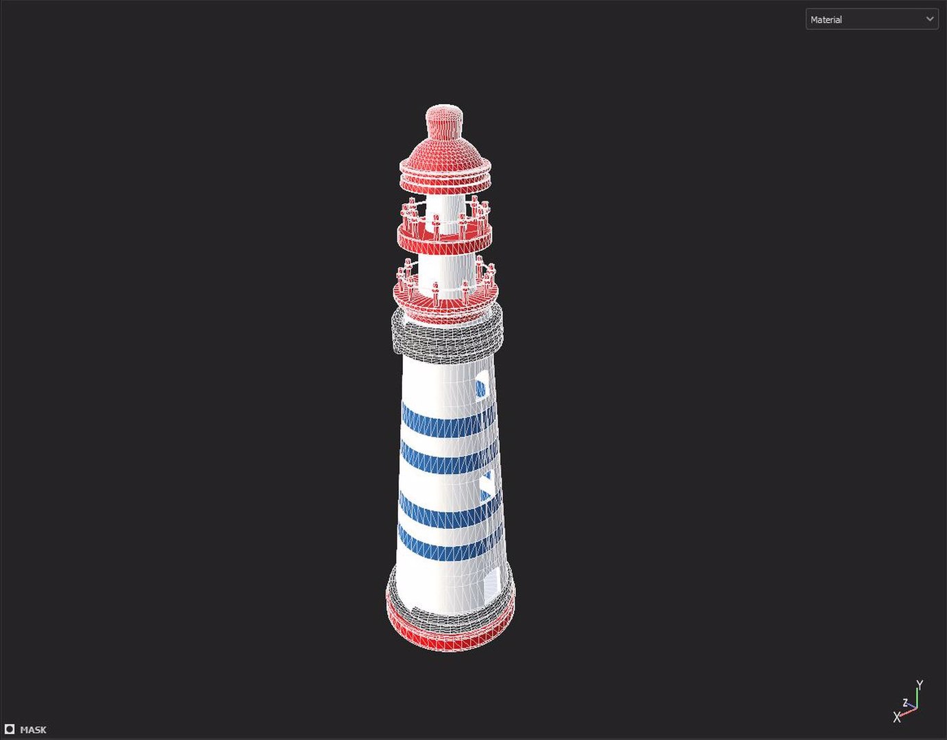 3D Model Toy Lighthouse - TurboSquid 2036442