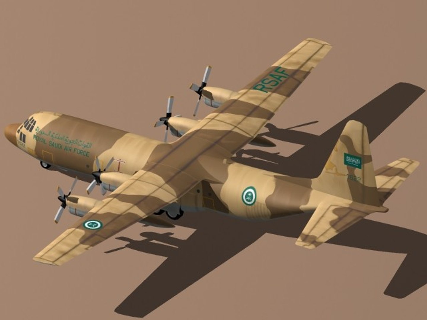 3d Model Hercules C-130 H-30 Royal