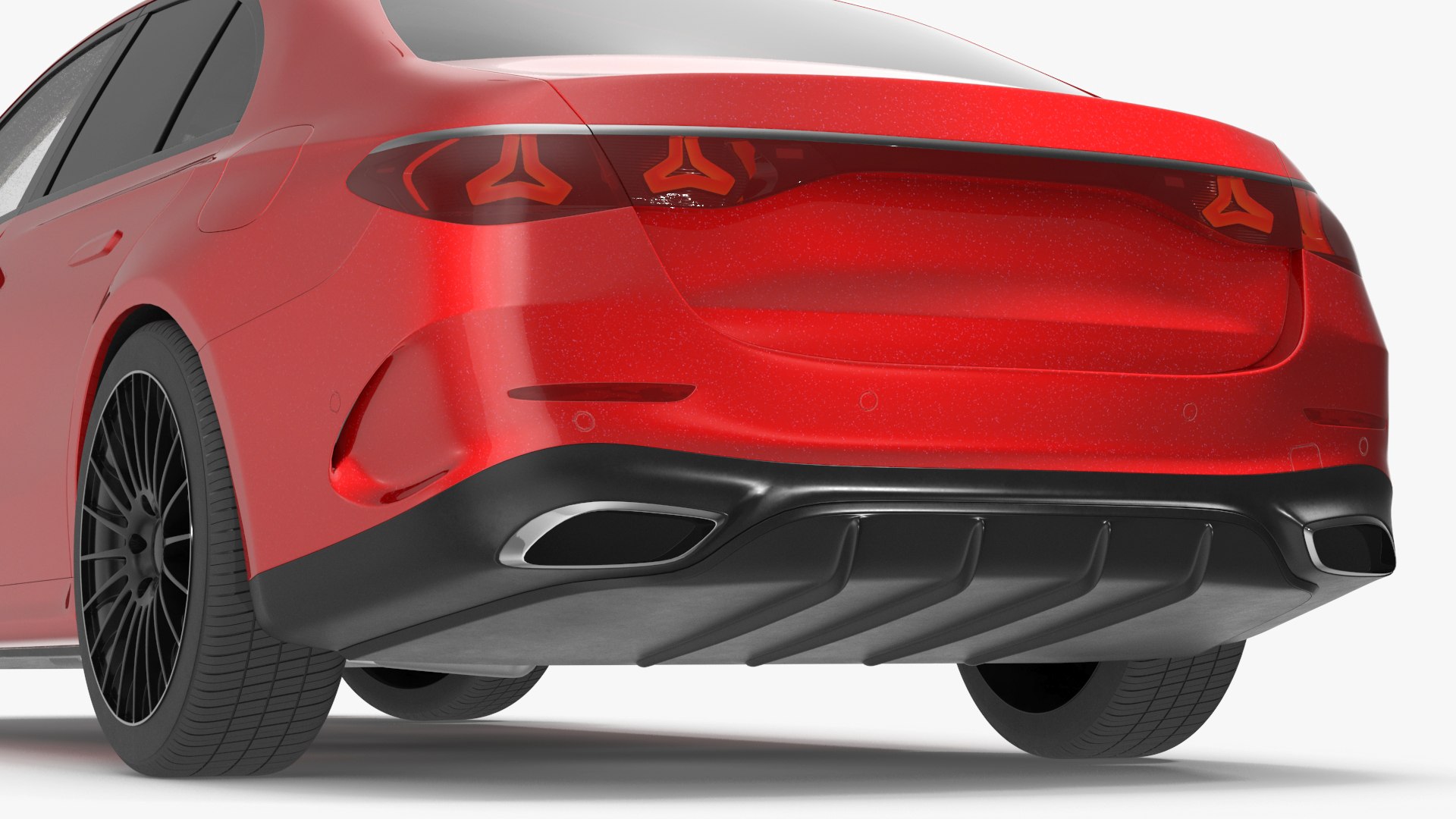 3D model Luxury Car Red Sedan Rigged for Maya - TurboSquid 2115343