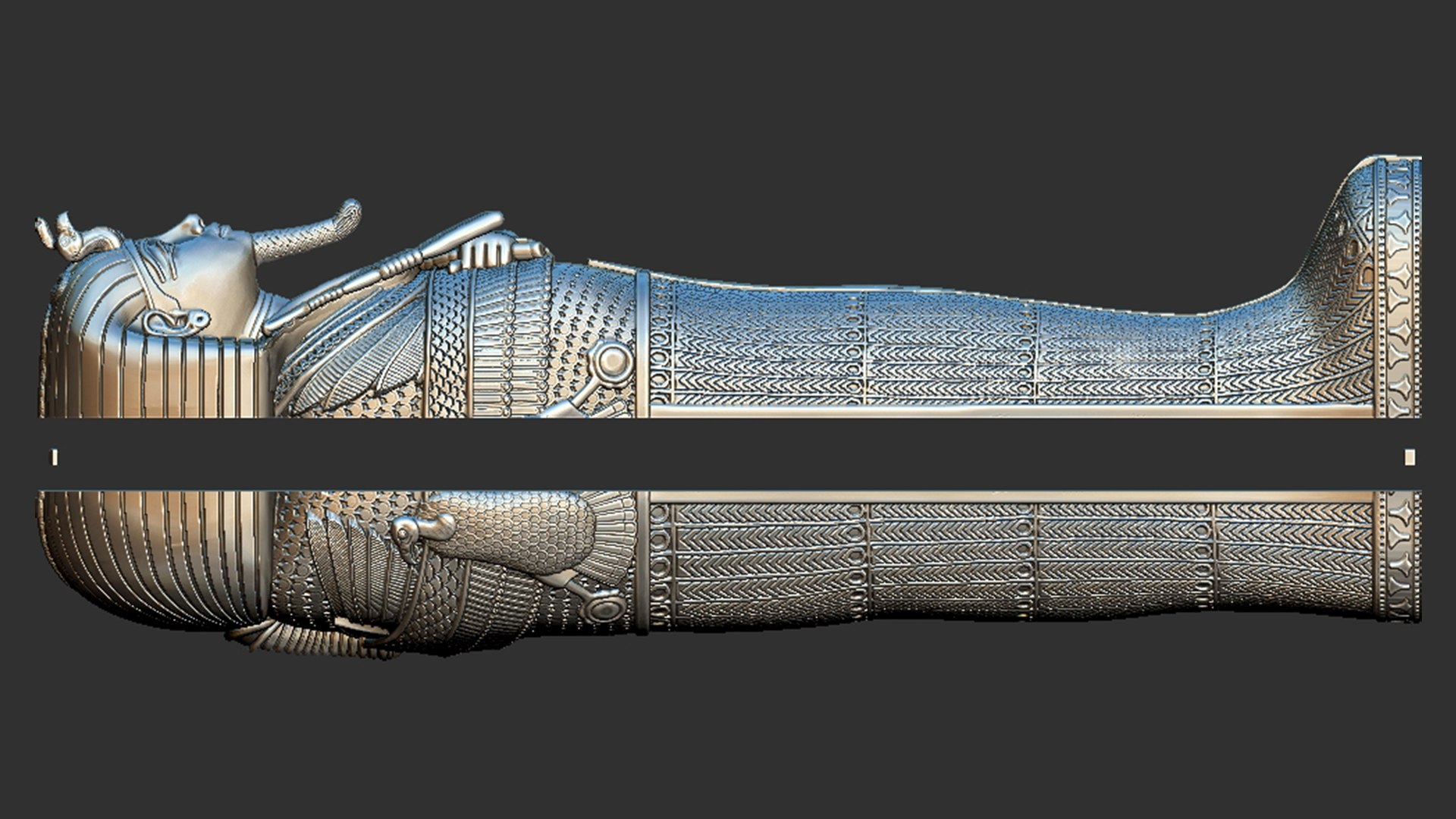 King Tutankhamun Egyptian Sarcophagus 3d Printable Model 3D Model ...