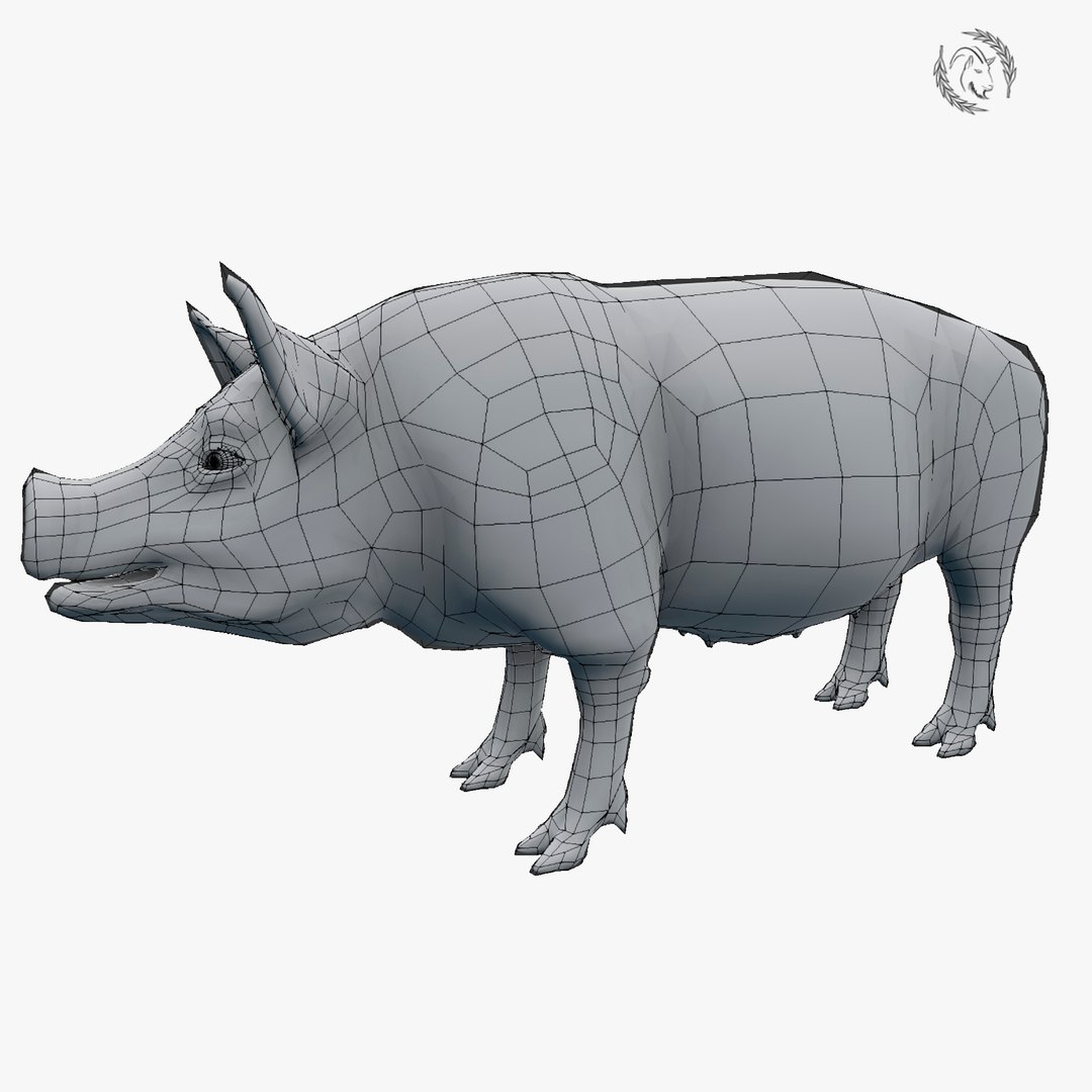 3D pig - TurboSquid 1204877