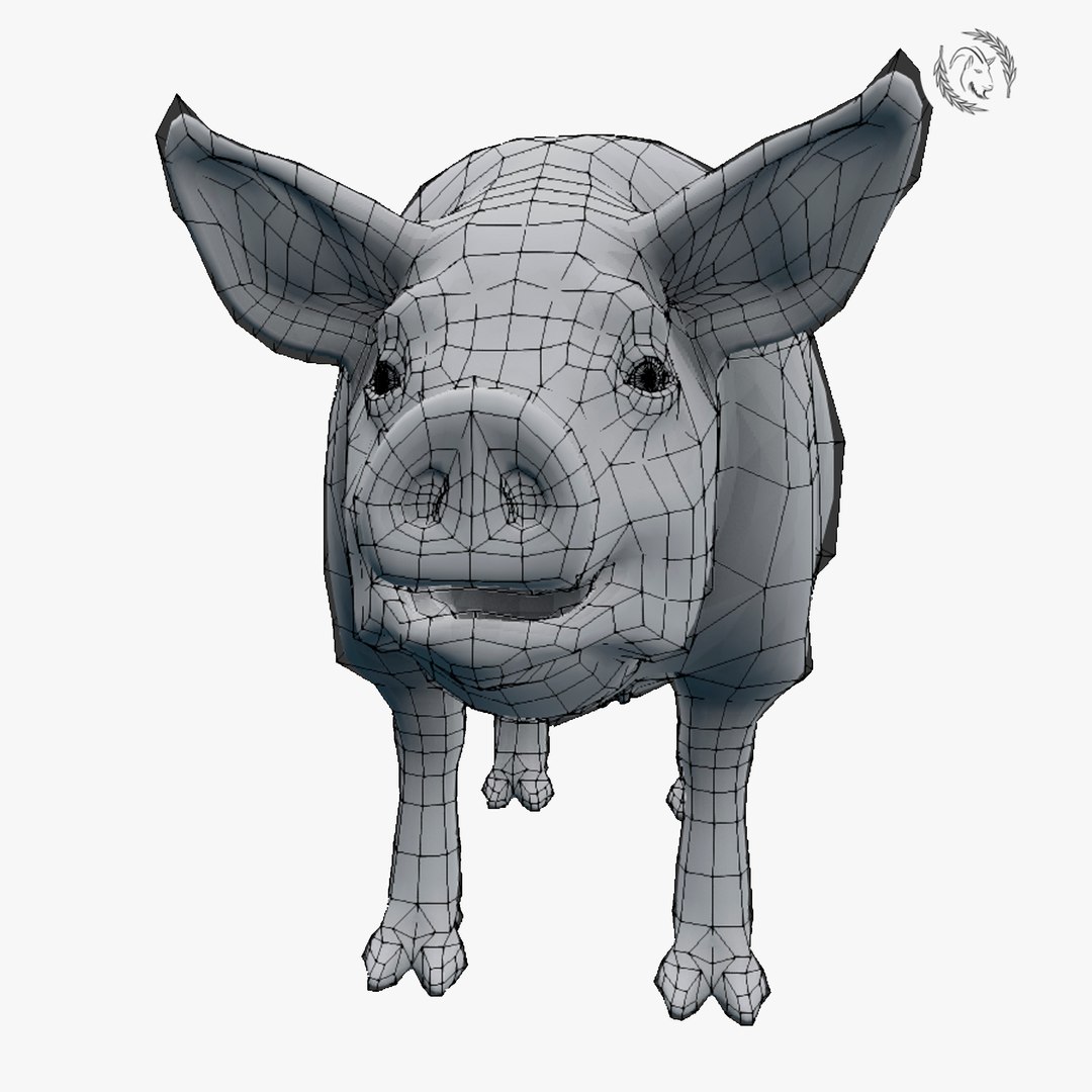 3D pig - TurboSquid 1204877
